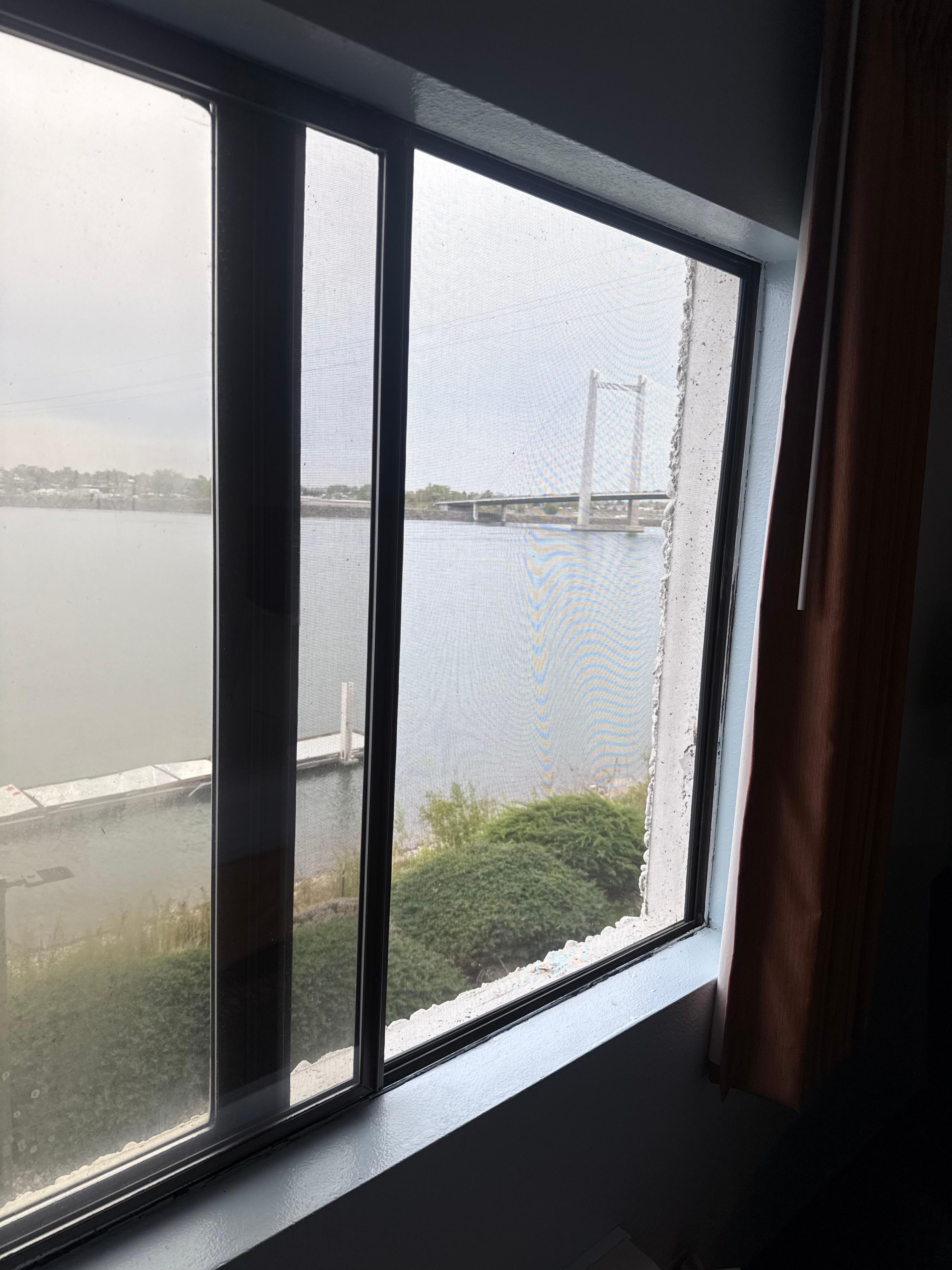 Looking out Hotel Window from room 312.