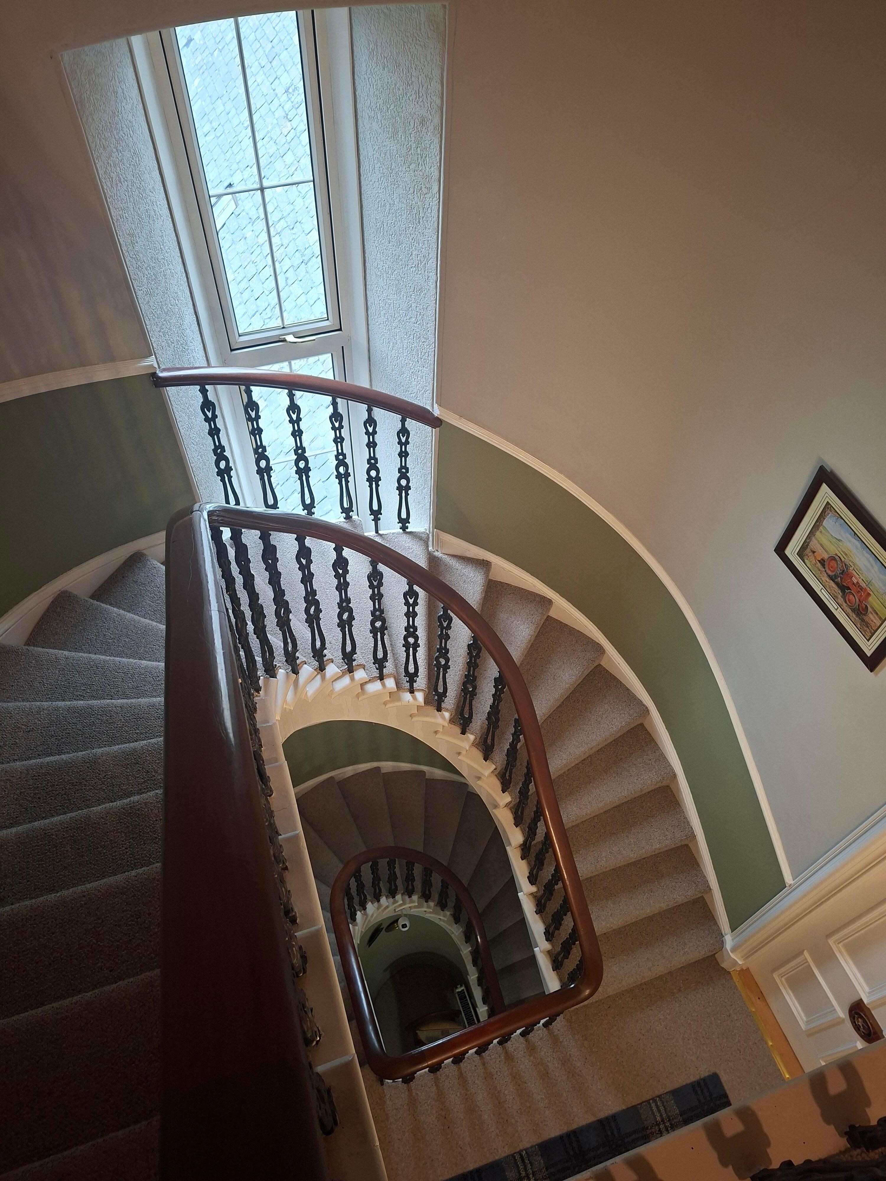Lovely staircase leading to rooms