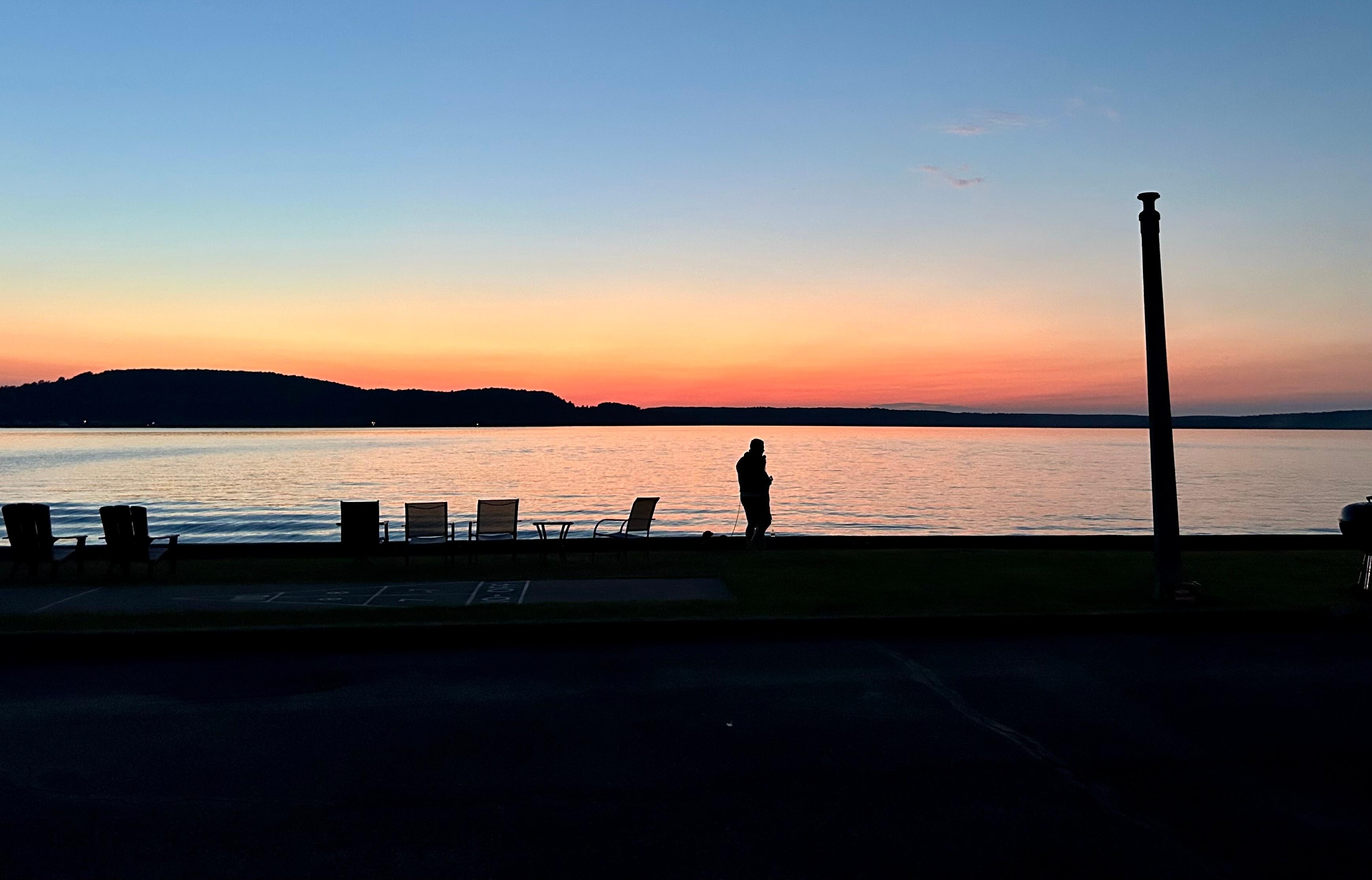 Sunset from the property 