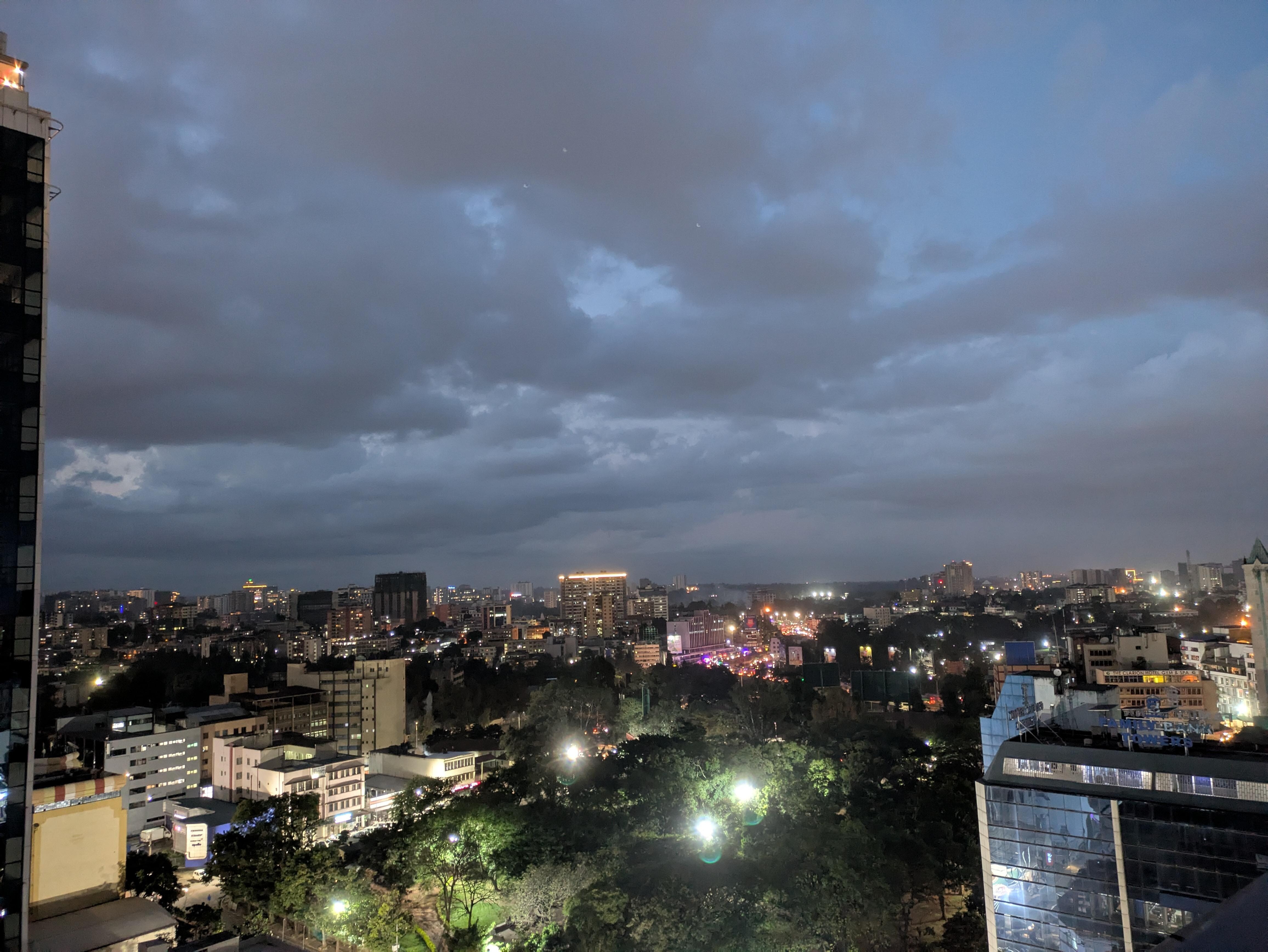 The view from the lounge 