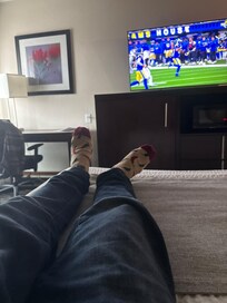 As you can see I was comfortable!