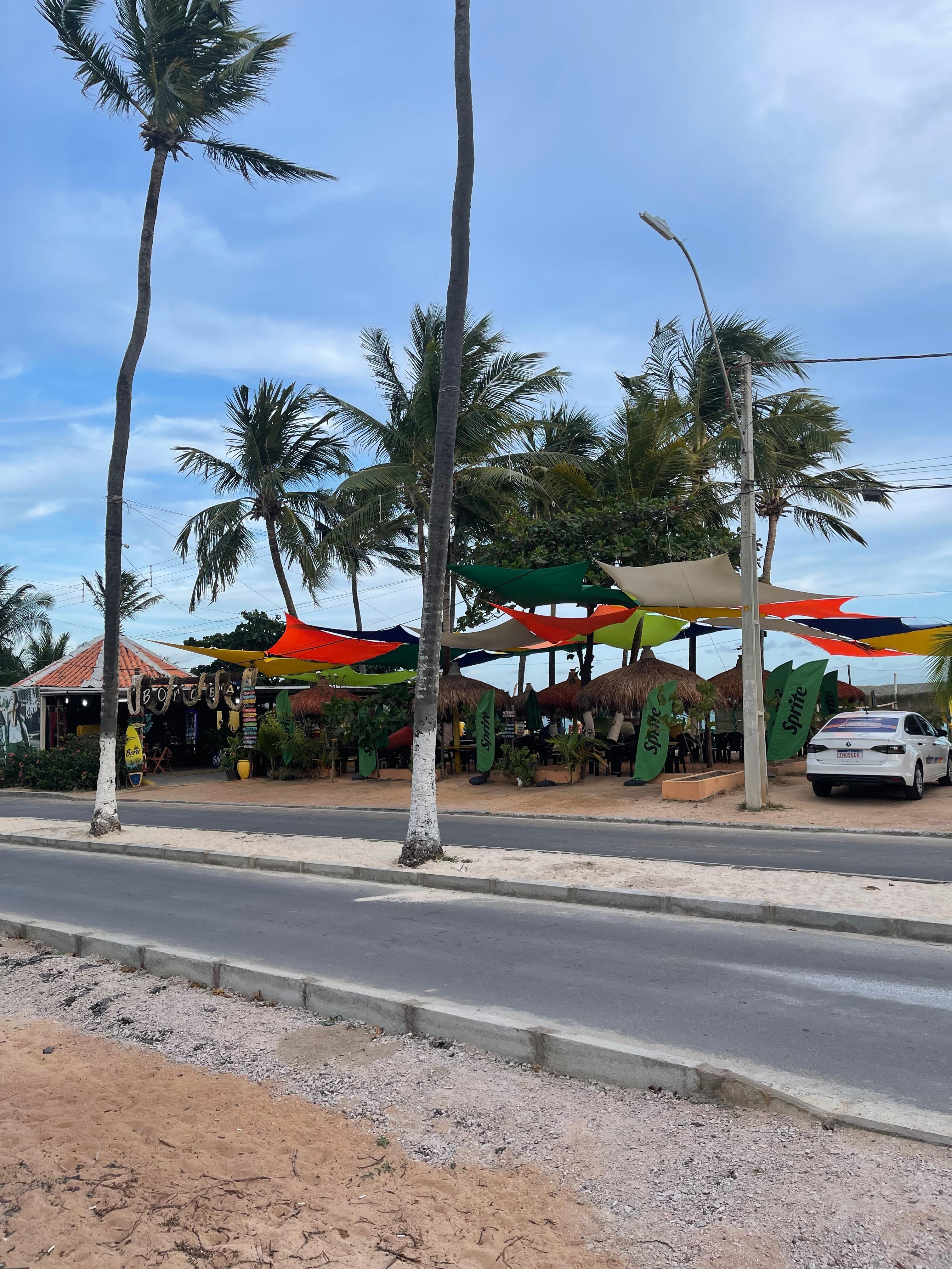 Praia do em frente ao hotel ótima 