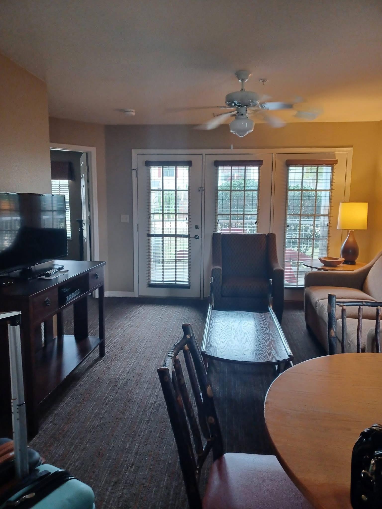 Spacious living area.