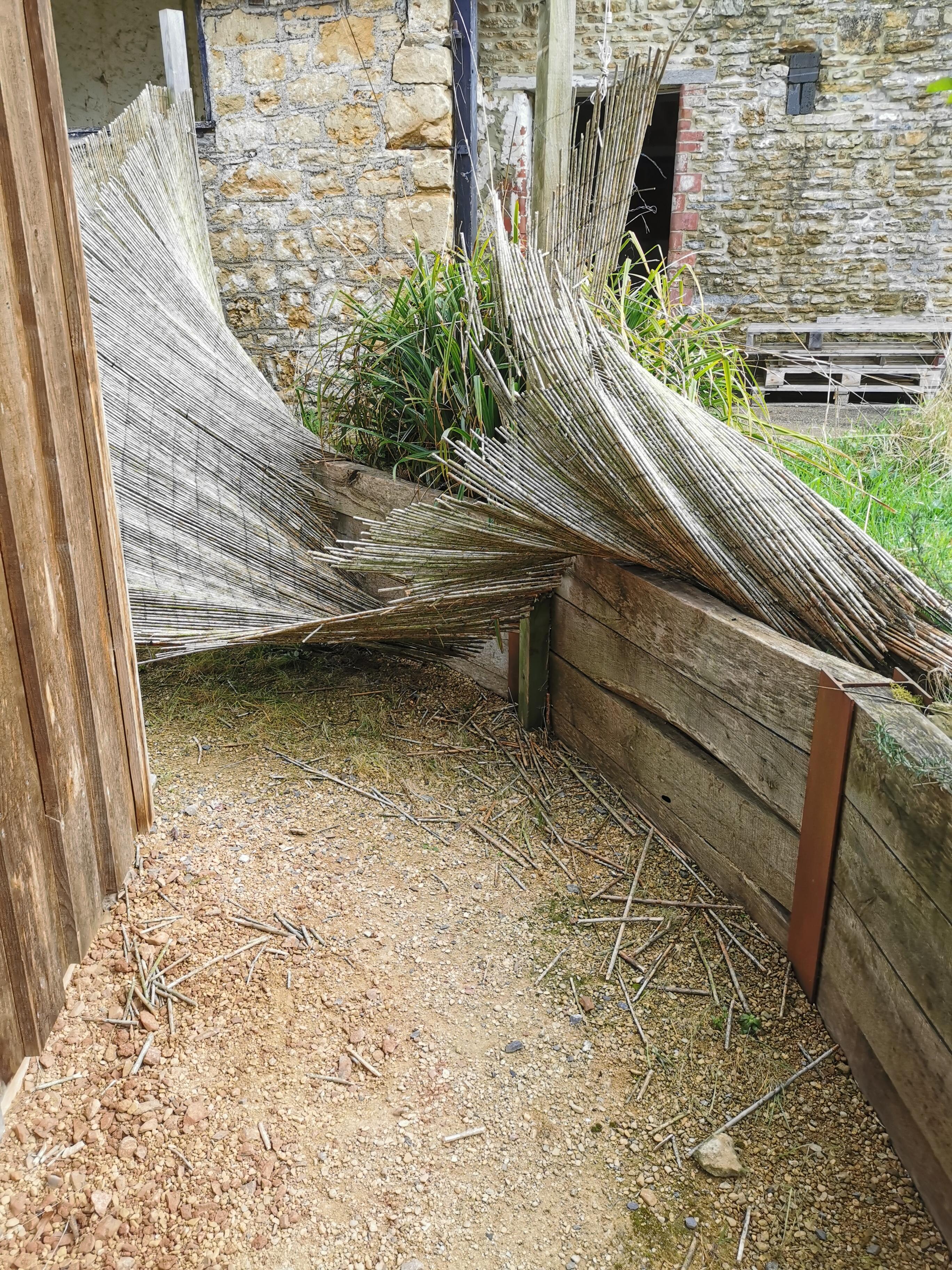 Fences down and left.