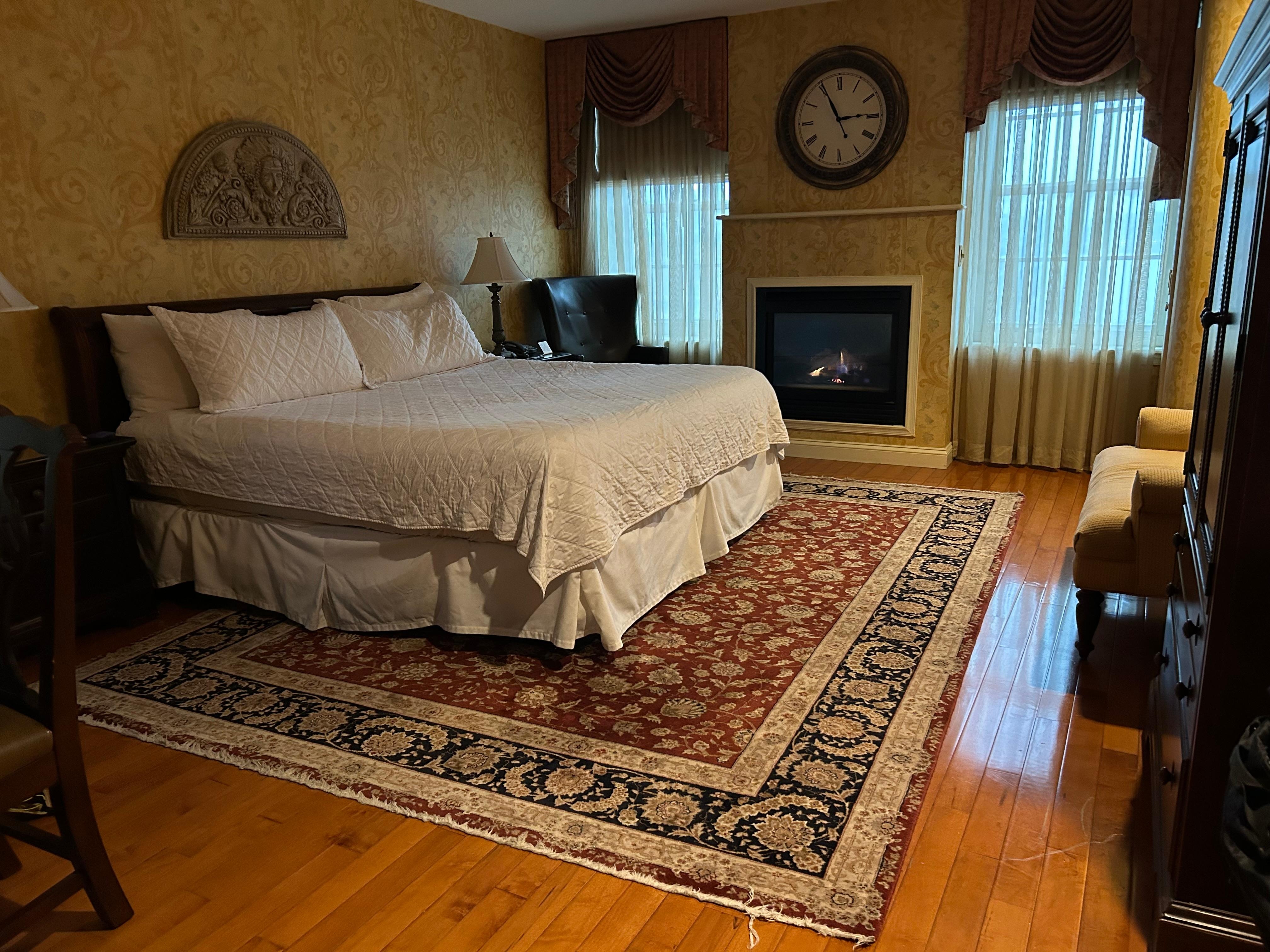 Our room, not pictured was the exposed brick wall to the right. So interesting to look at when laying in bed.