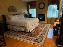 Our room, not pictured was the exposed brick wall to the right. So interesting to look at when laying in bed.