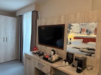 TV and tea and coffee making facility