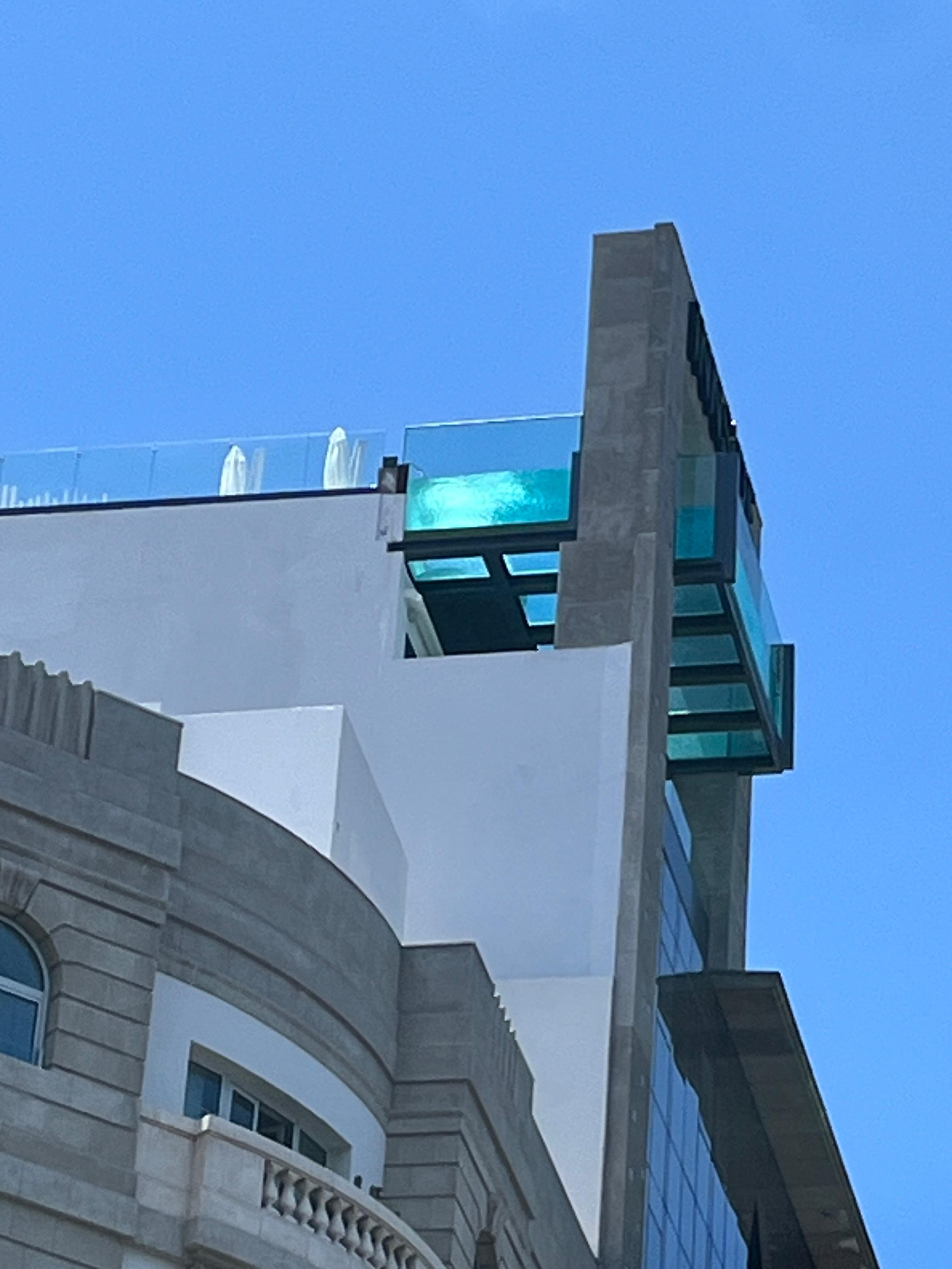 Quirky roof top pool