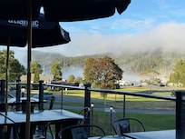 Loved having breakfast on the patio of the adjoining restaurant.