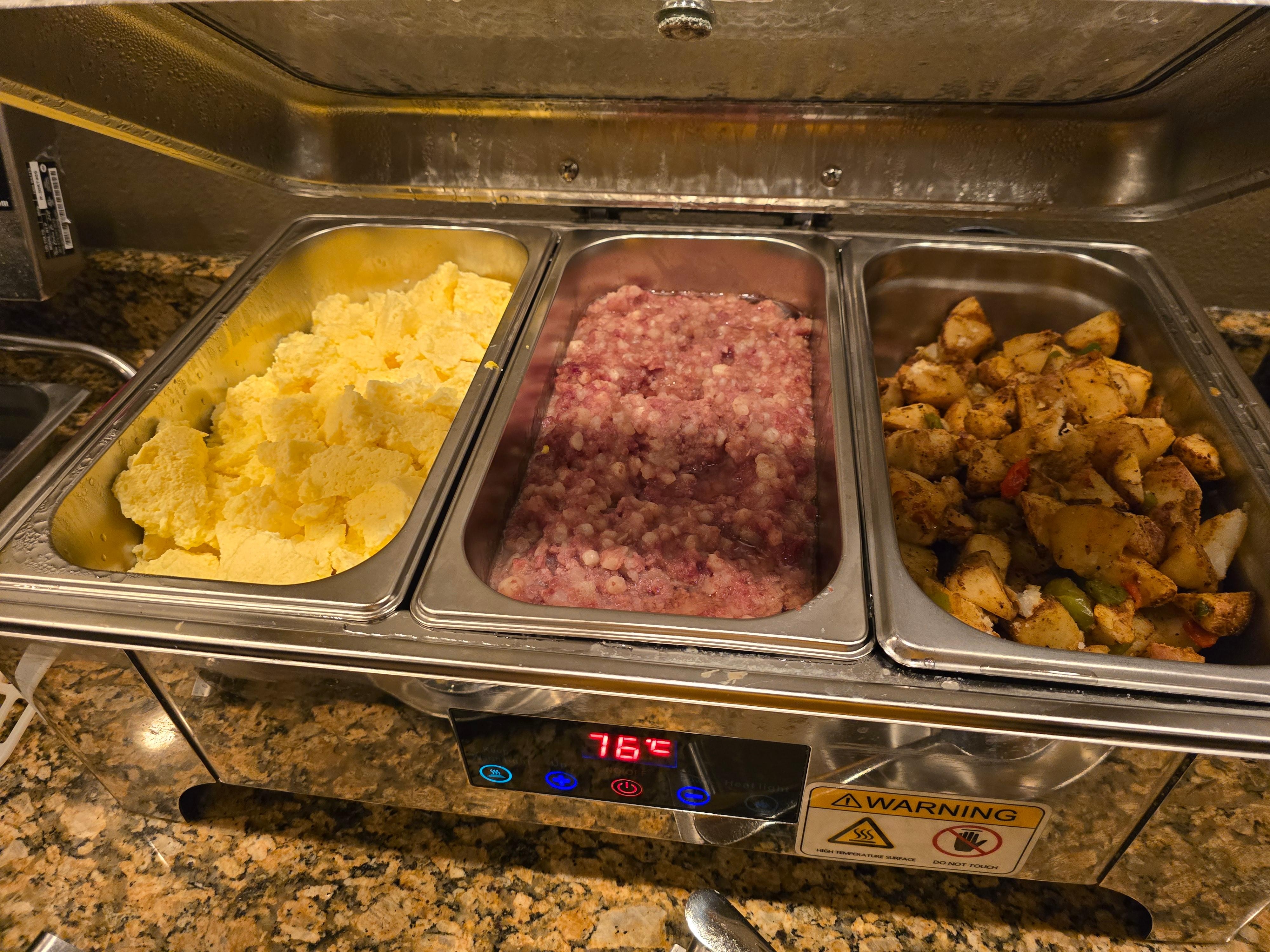 Hot breakfast, seems very generous for a "continental breakfast".