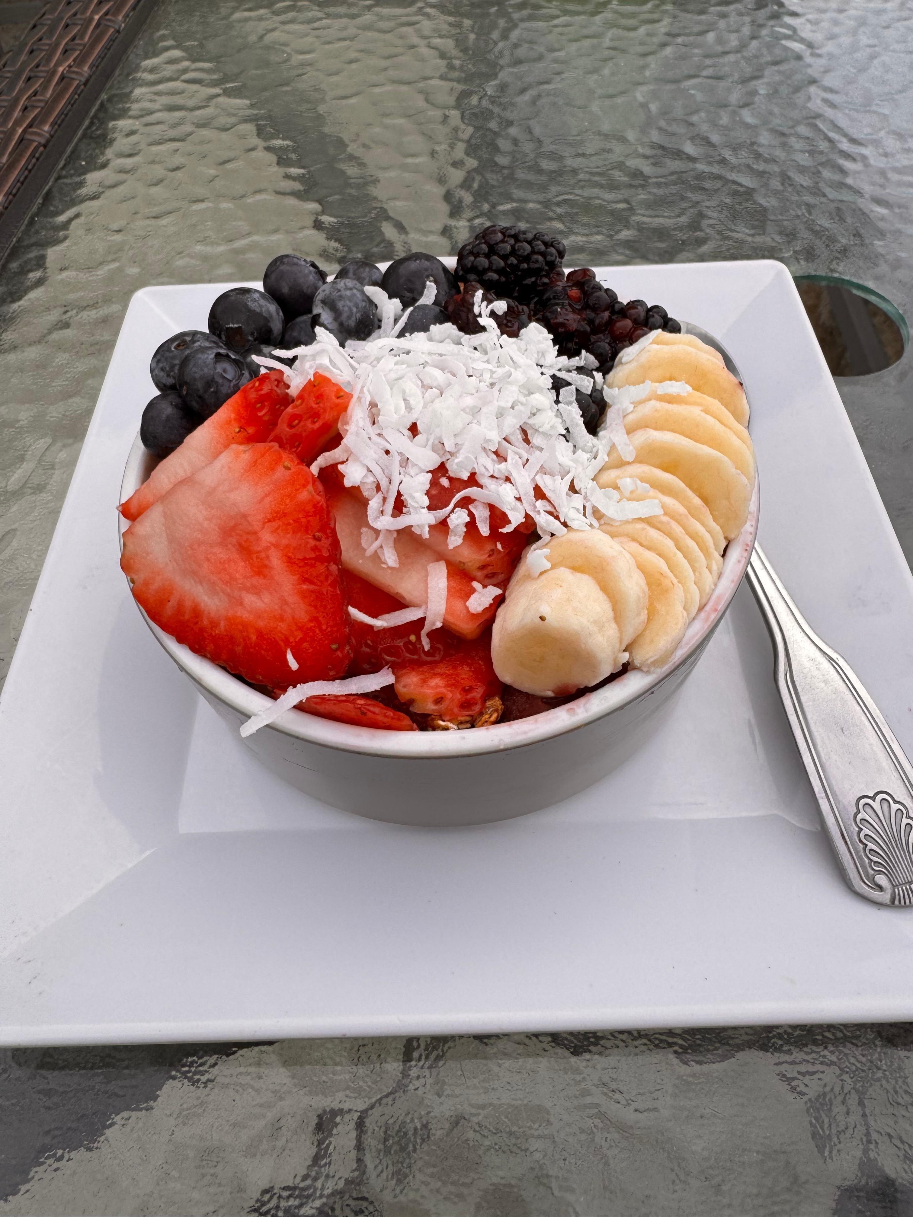 Açaí bowl from the cafe