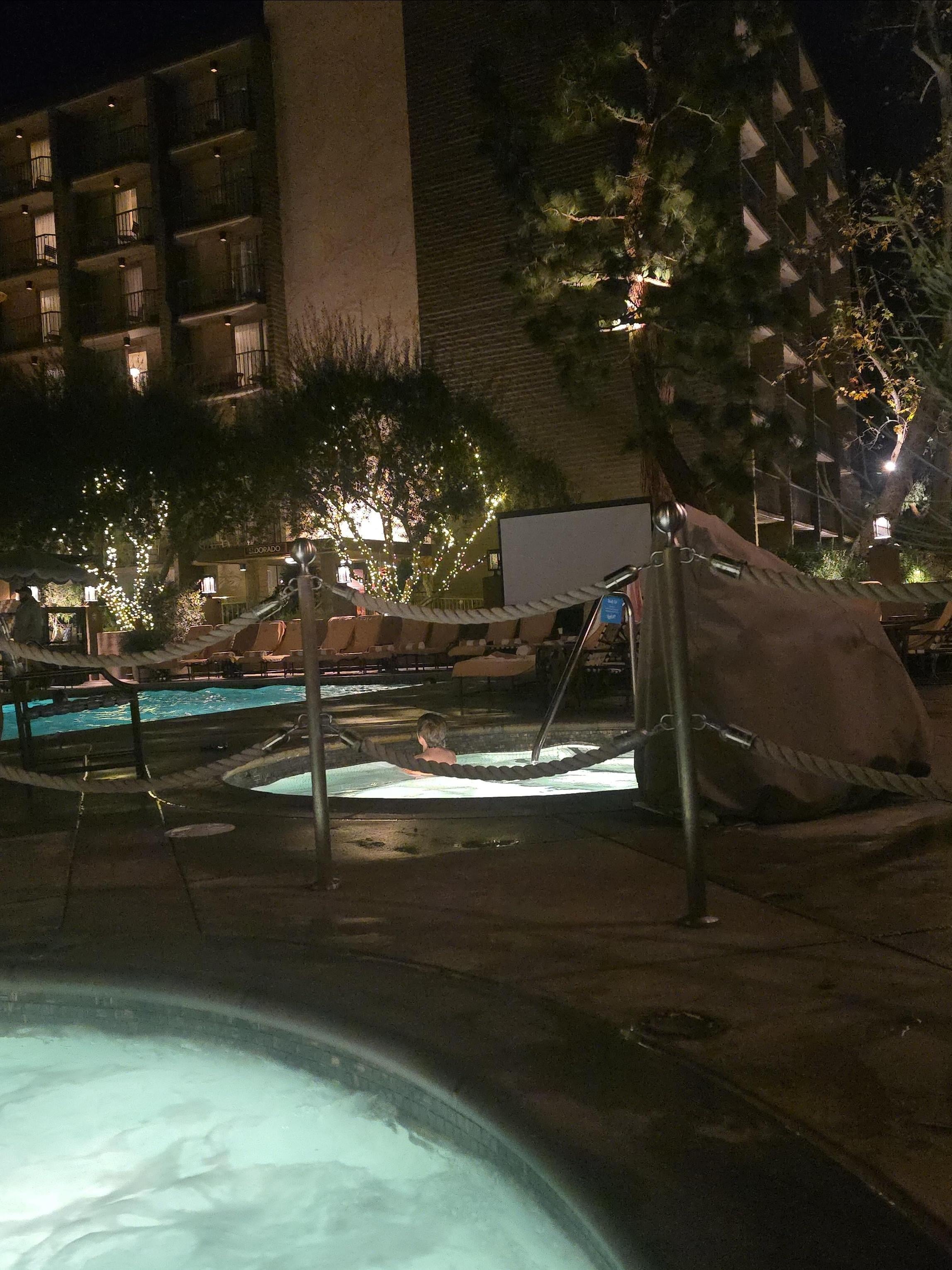 We were there for movie in the pool night