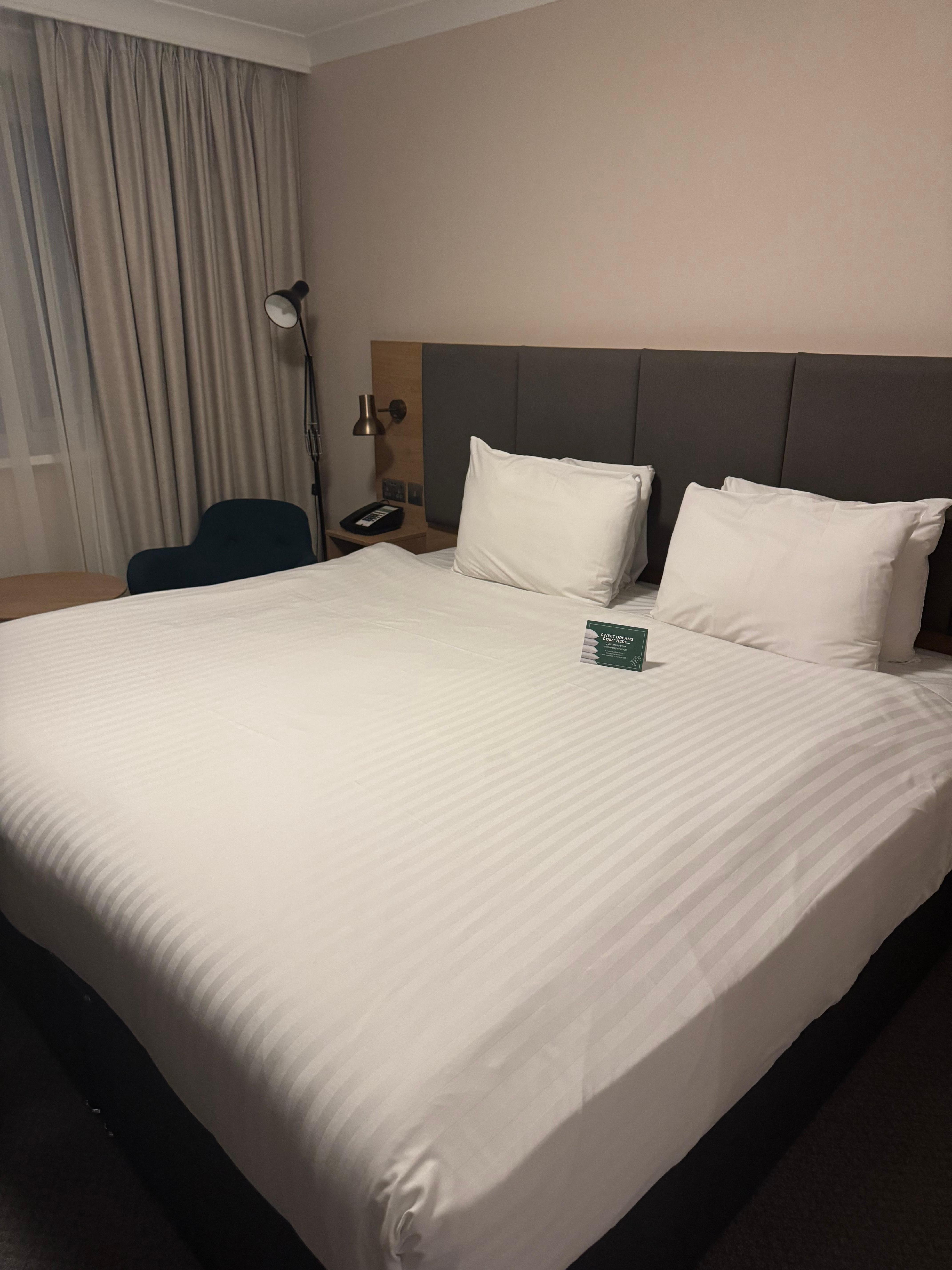 Our king size bed- huge. 