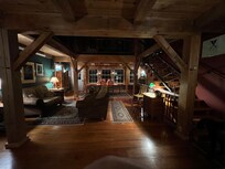 The view when you first walk into the main door. Right away we felt very comfortable and cozy.