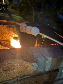 BBQ just outside our cabin
