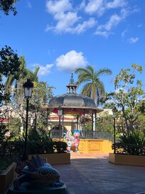 Praça central no Centro Comercial do Resort