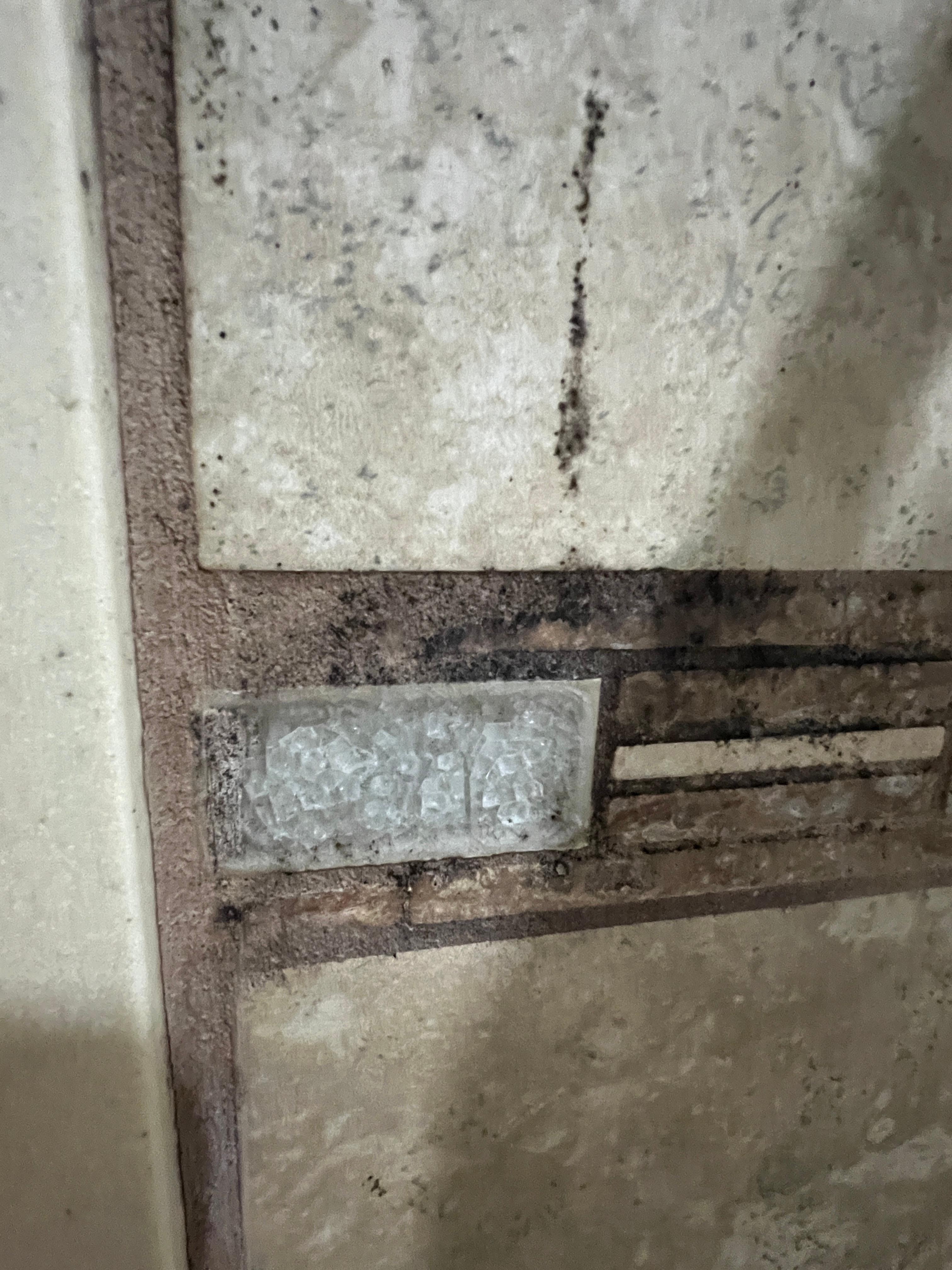 Found black mold all over the bathroom. Explains the chlorine smell when we first arrived.  