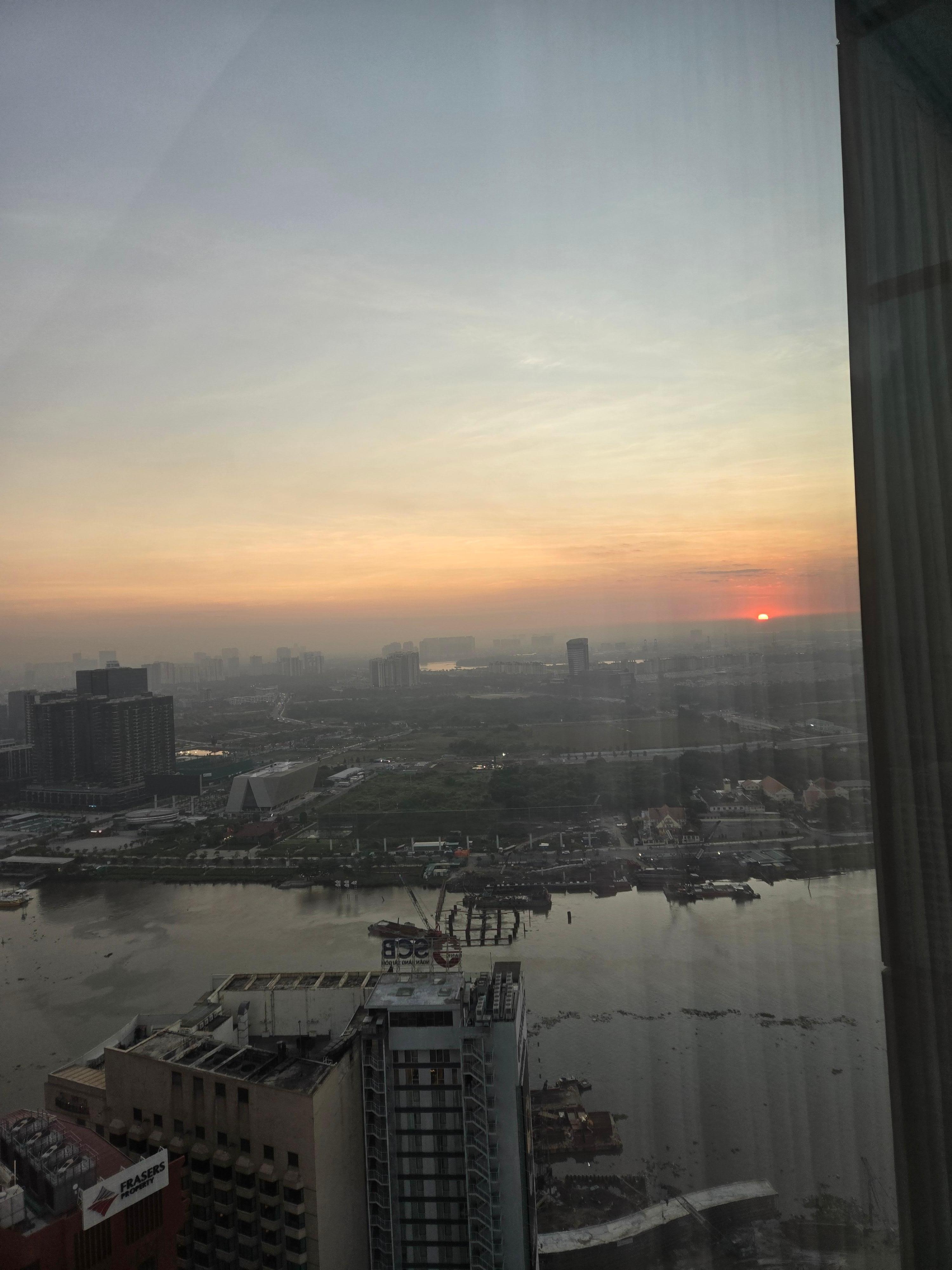 Sunrise view from our roo.