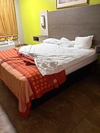 Checked in to a dirty room. Bed was unmade and there were dirty towels.