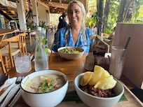 Food was fantastic. Breakfast and two drinks are included. Daily one free cocktail from 8-9pm