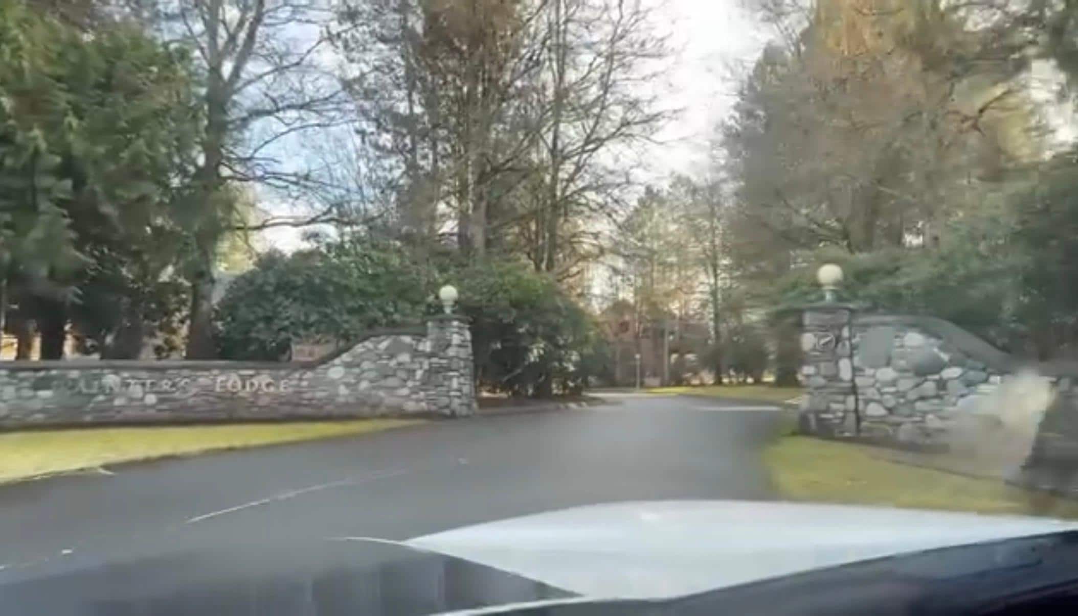 Entering the property