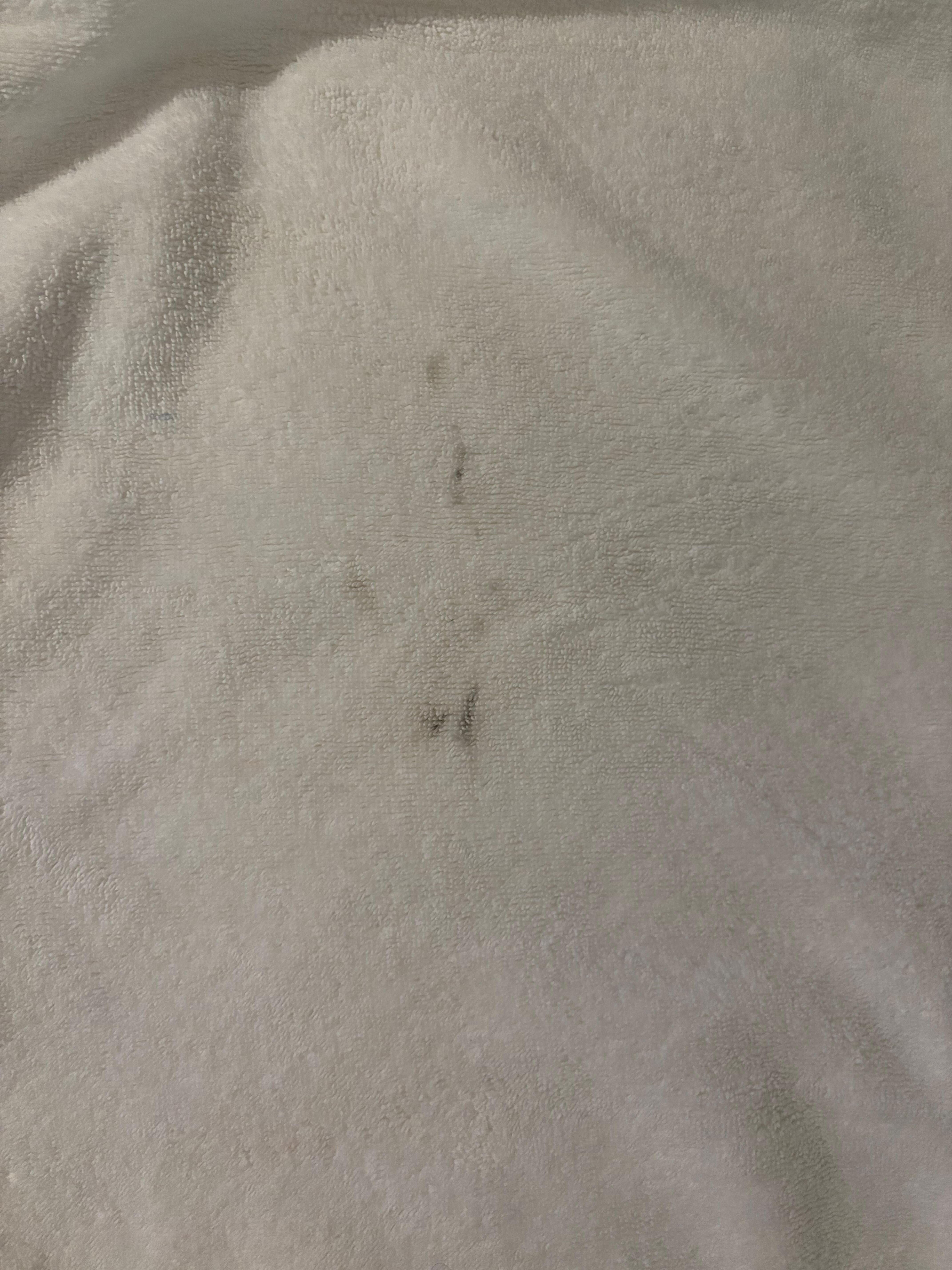 Marks on towels