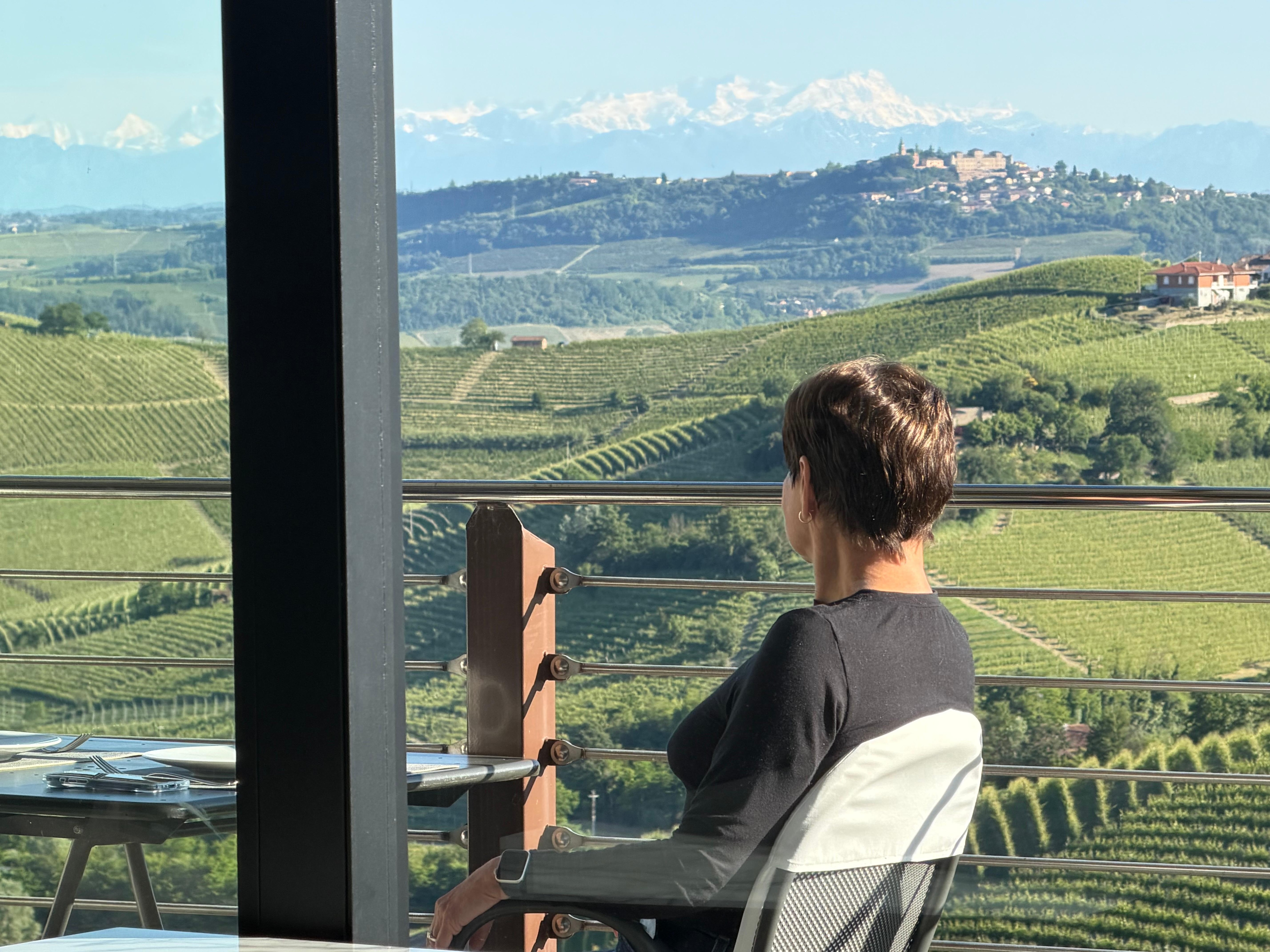 View while enjoying breakfy