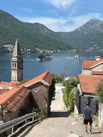 This is the little alley next to the hotel that takes you down to Old Town Perast