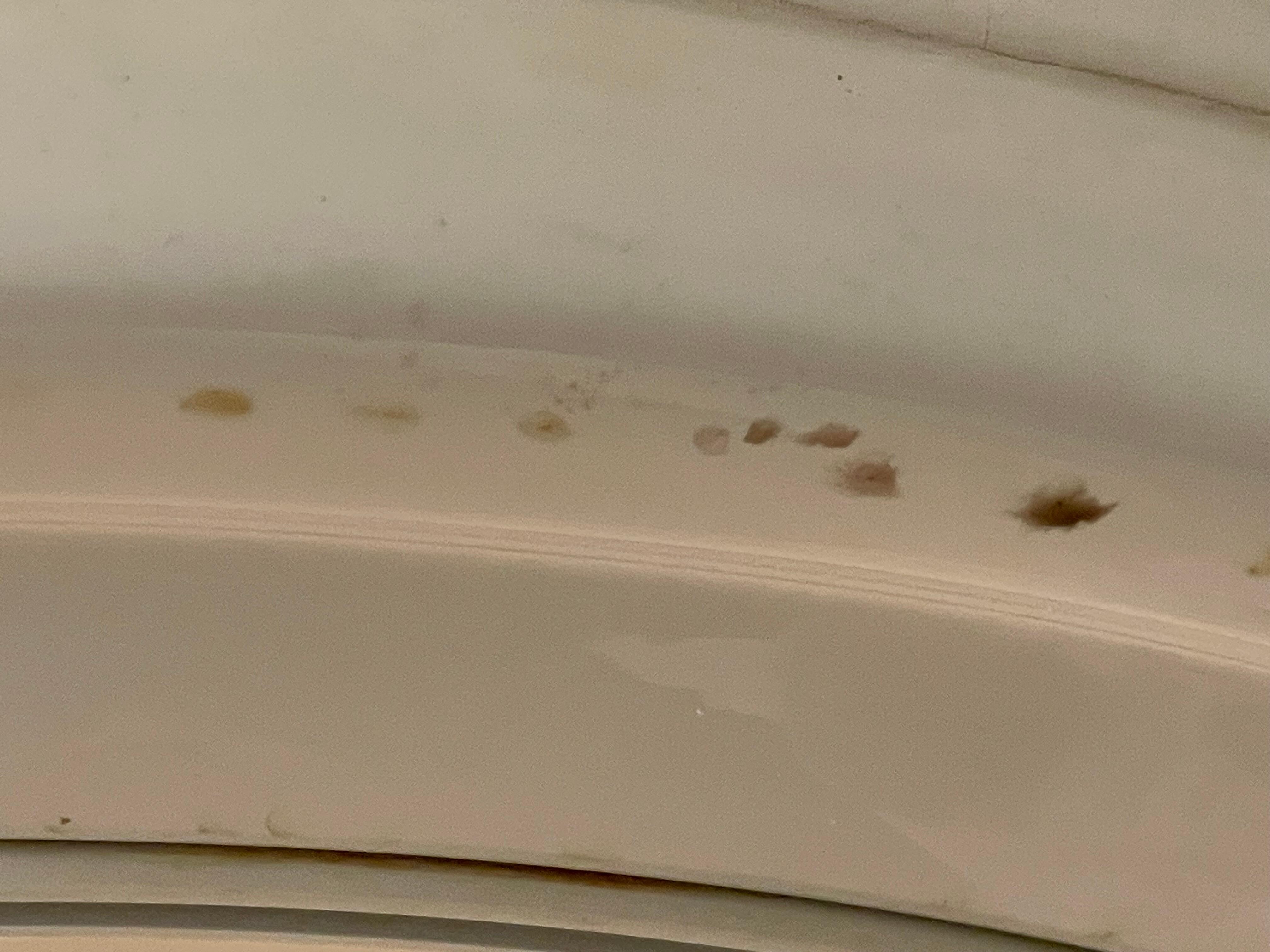Soot on shower