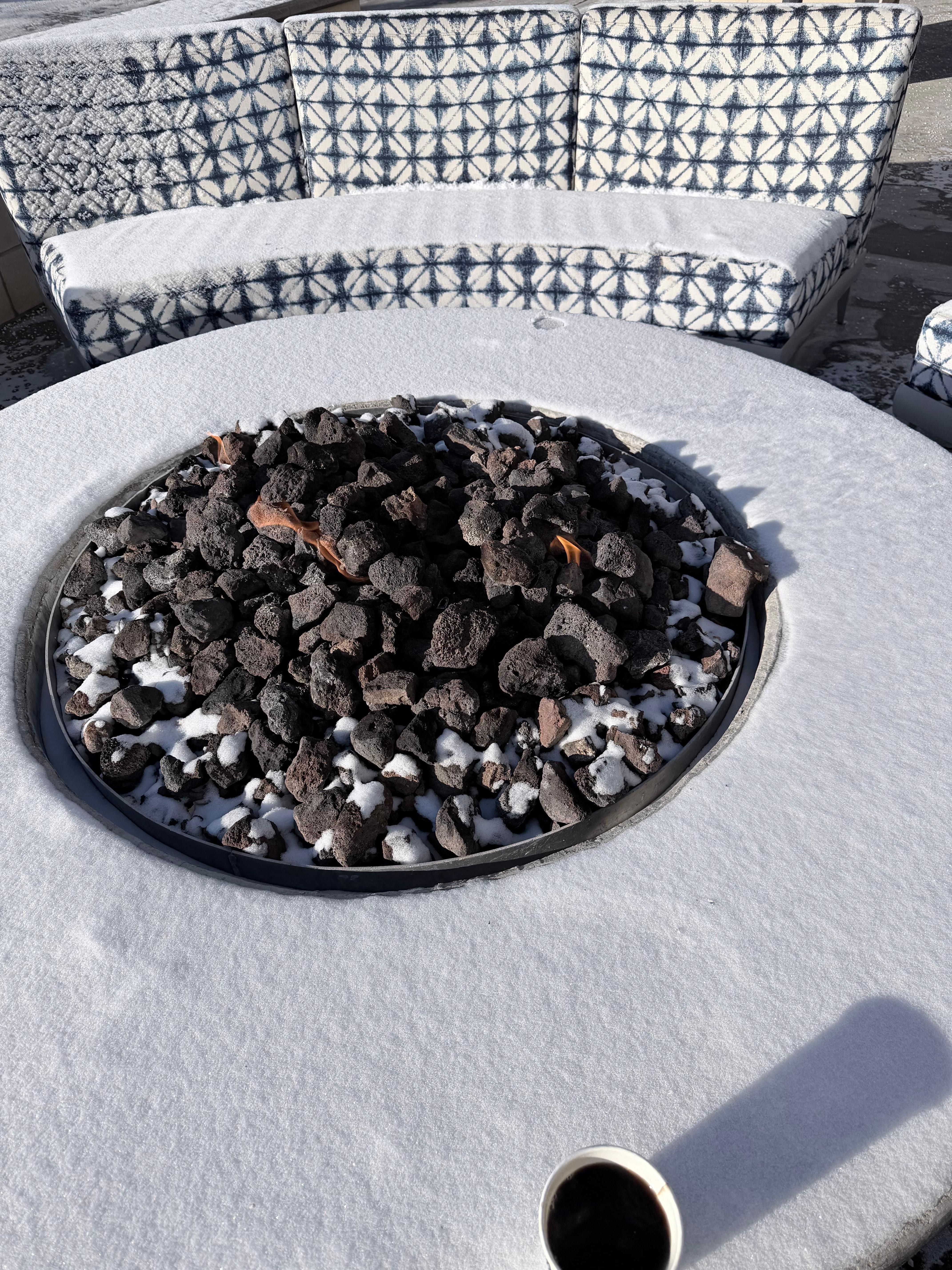 Loved having the fire pit option just too  bad there were homeless around me to be concerned with