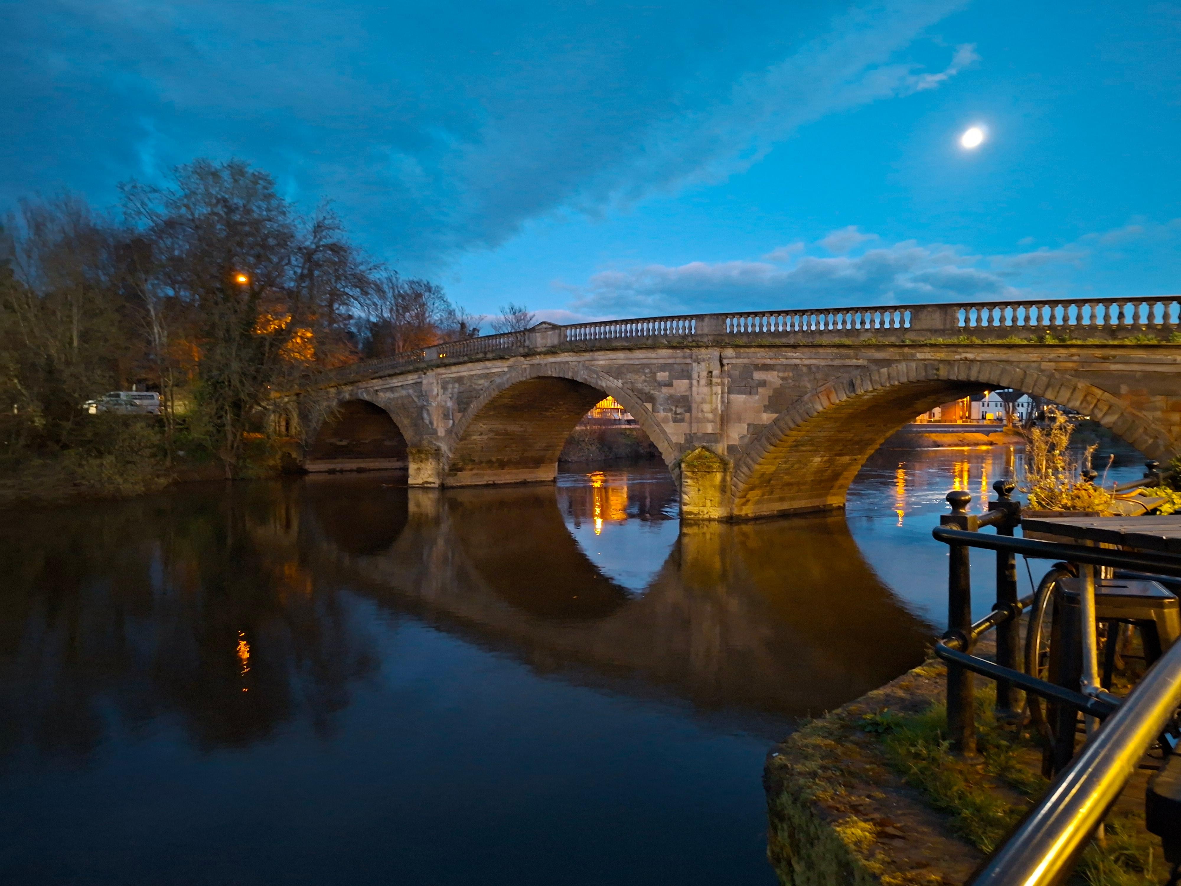 The bridge we walked over to get to the pub. Very beautiful.