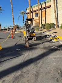 Construction in the front.