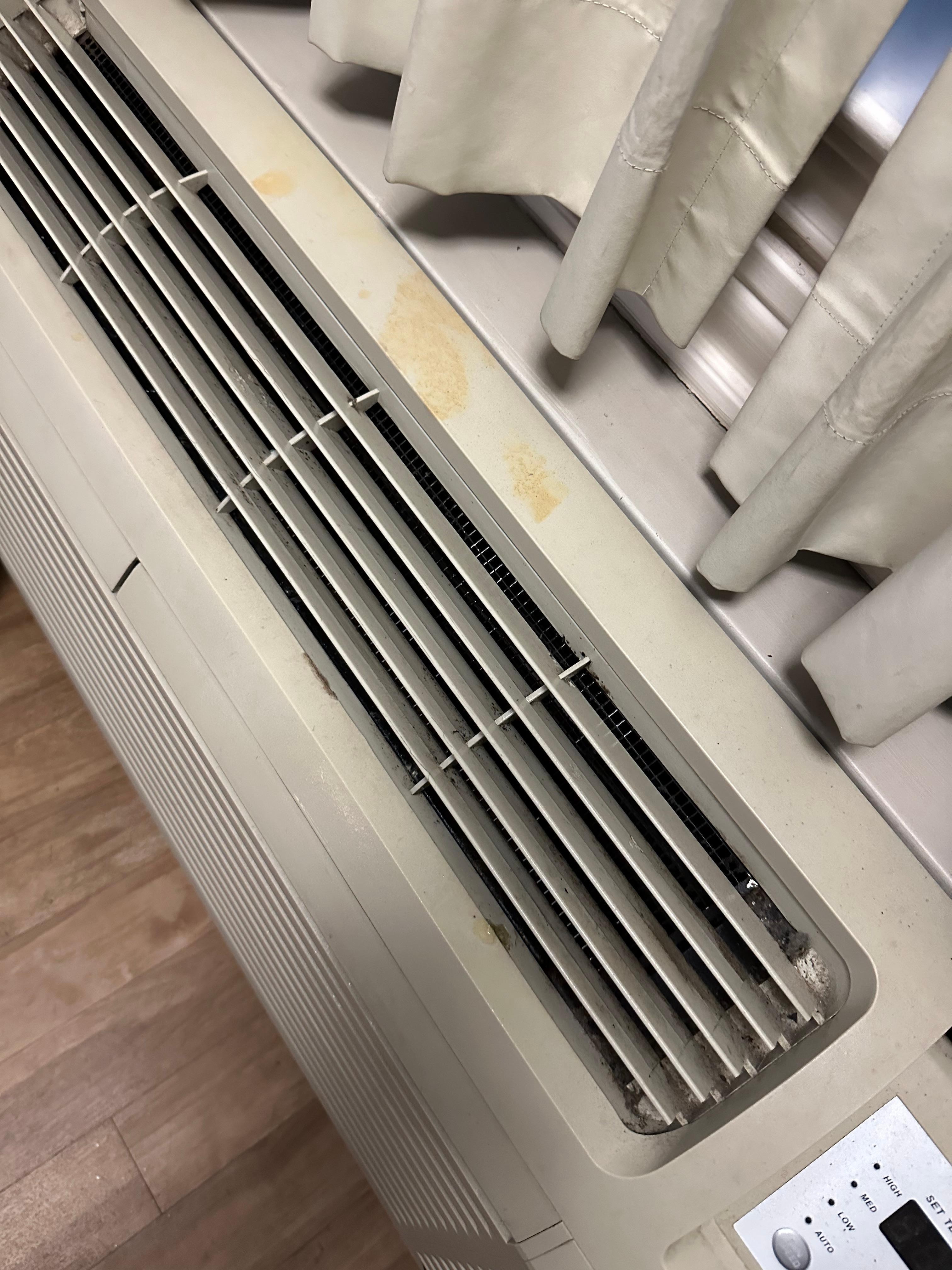 Look at the ac vents 