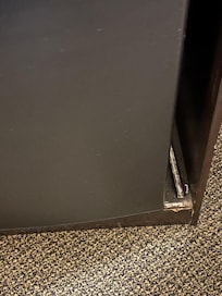 cabinet the refrigerator was in.