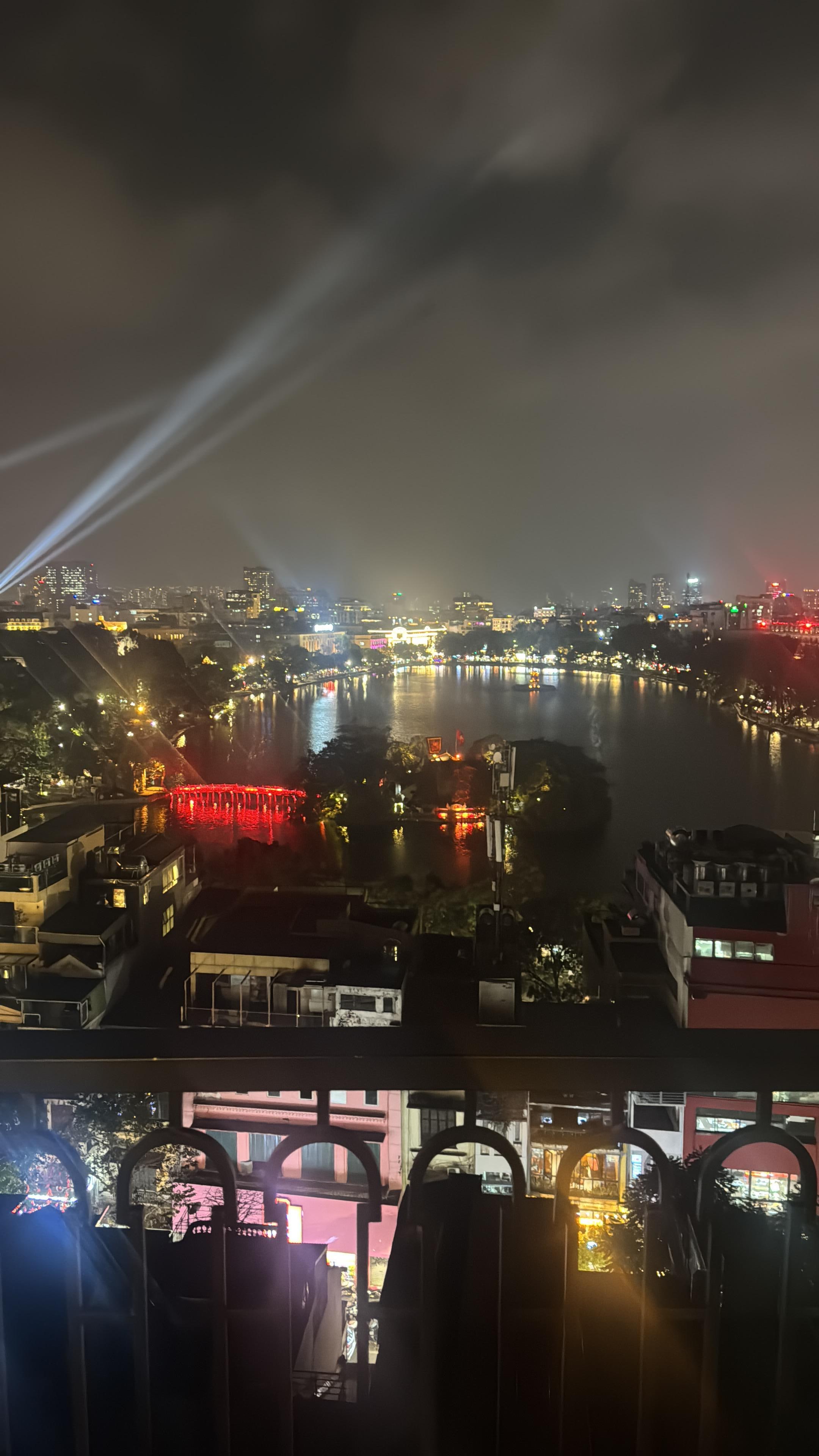 View from rooftop bar