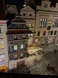 Night time out our window