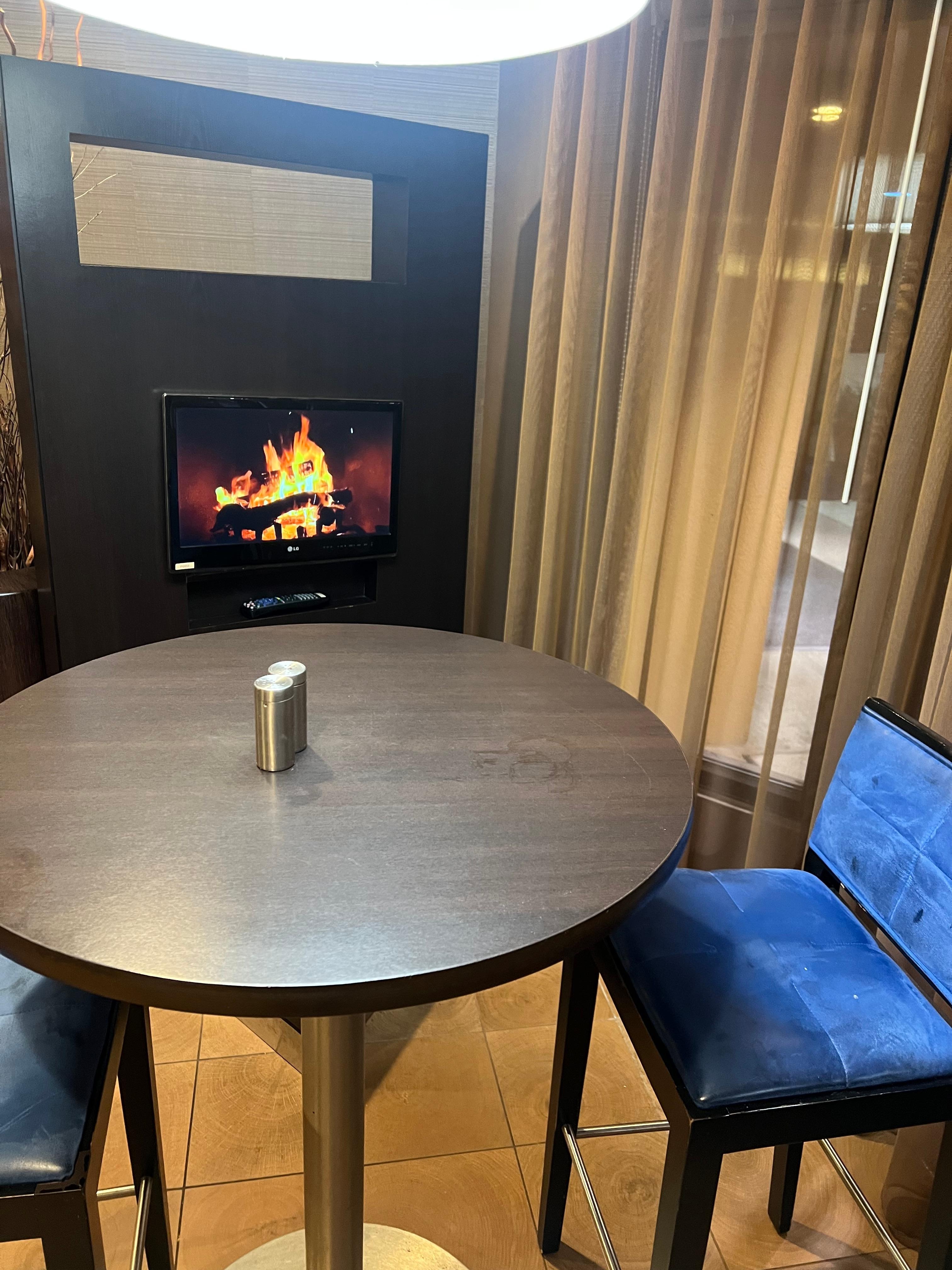 Come stay warm by the fire! 