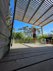 Varanda do nosso apartamento.