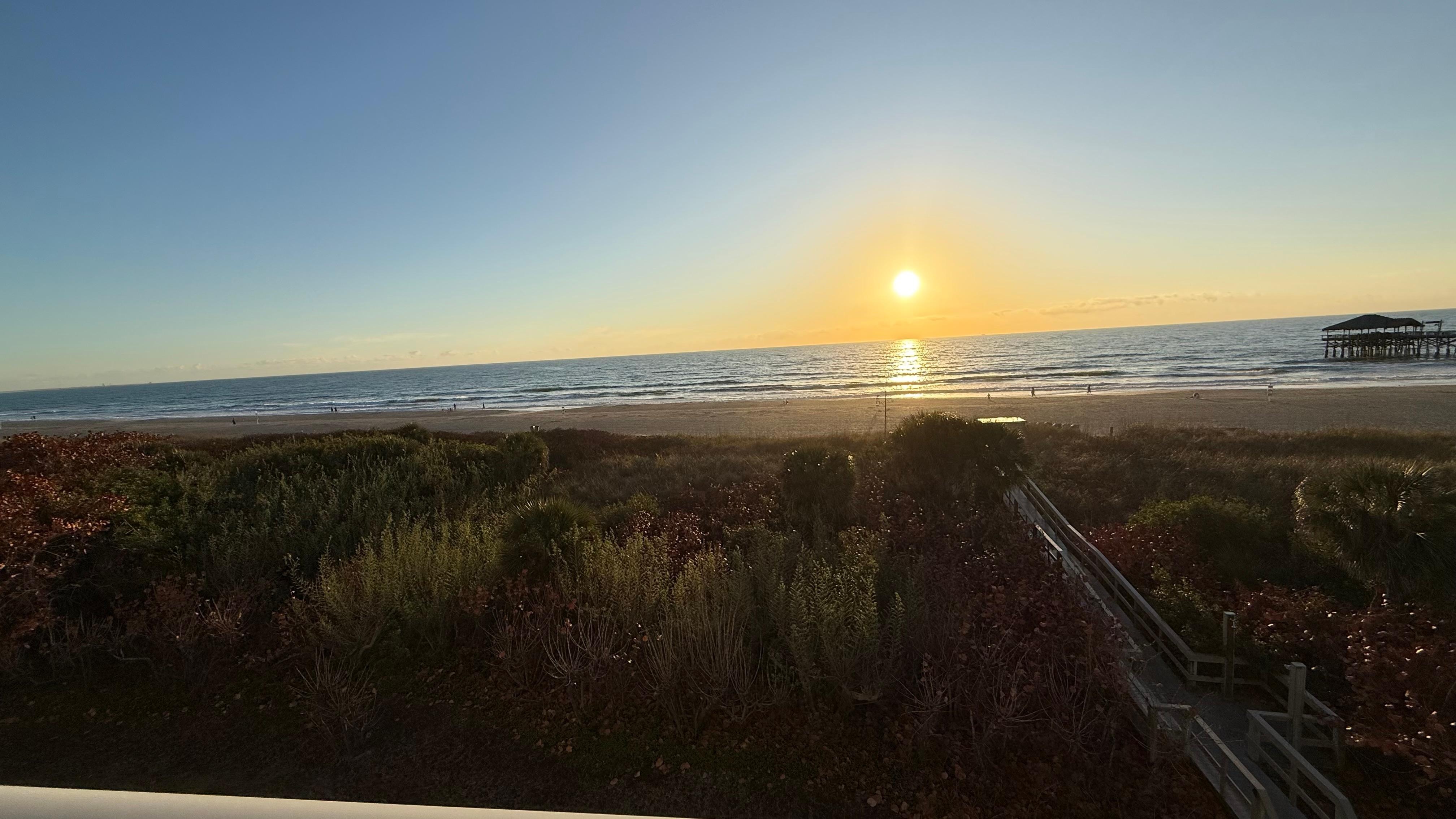 Sunrise from the balcony 