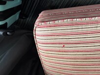 Nail polish on the chair and pee stains