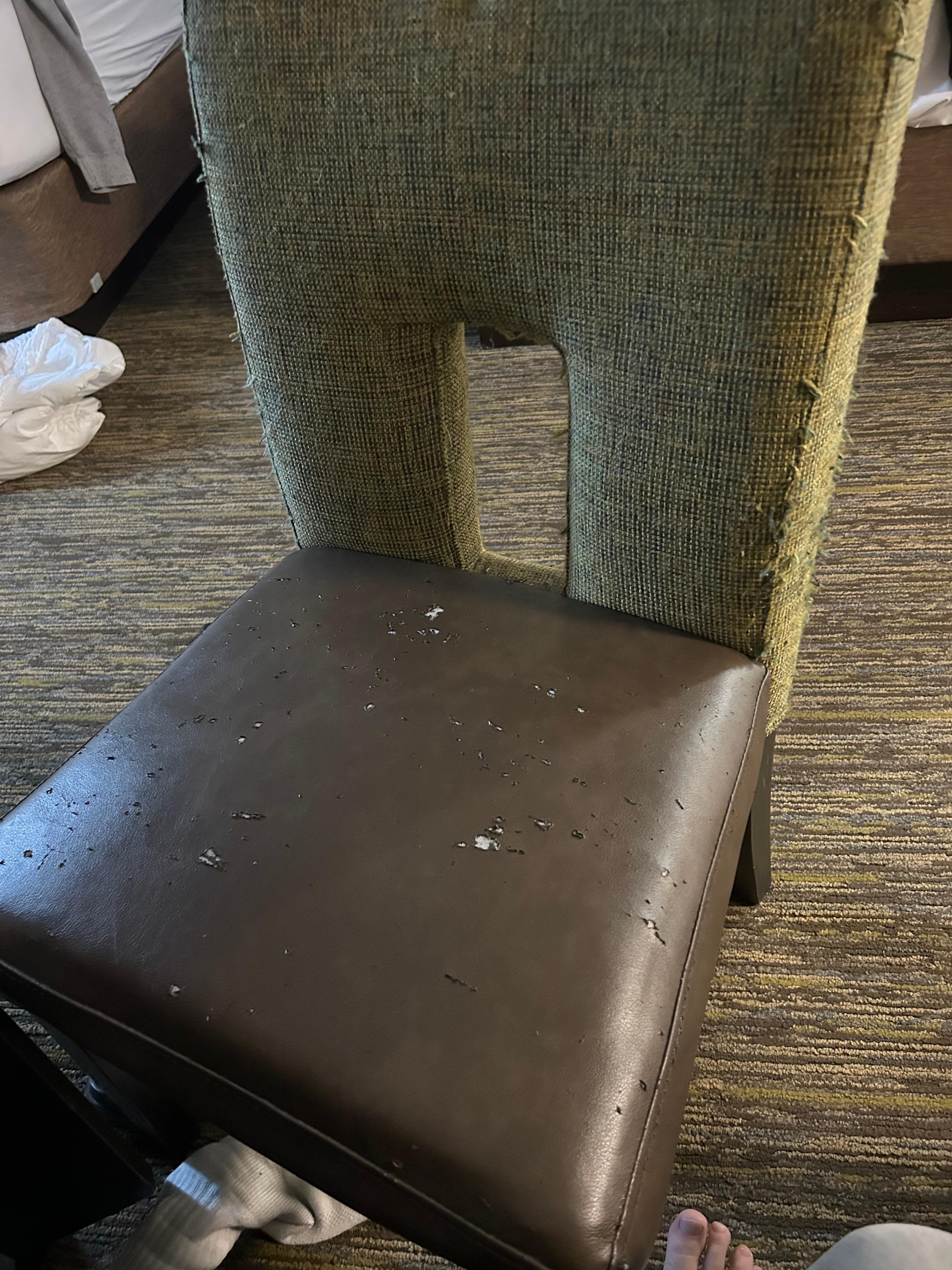 Torn and shredded. Filthy!