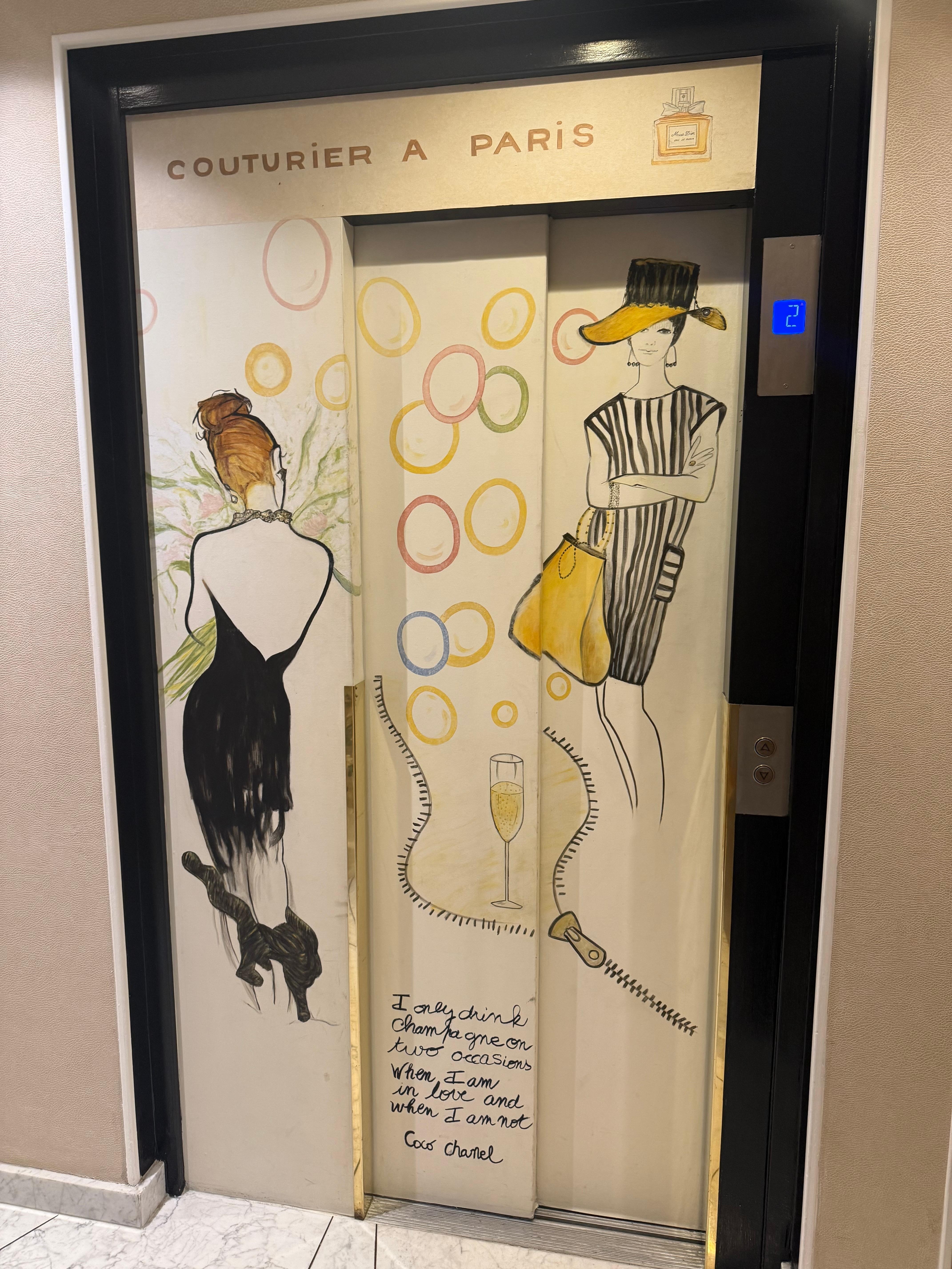 Even the lifts are beautiful on each floor!!!!