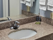 Dirty gap and corner dust clumps.