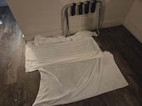 Flooded bedroom