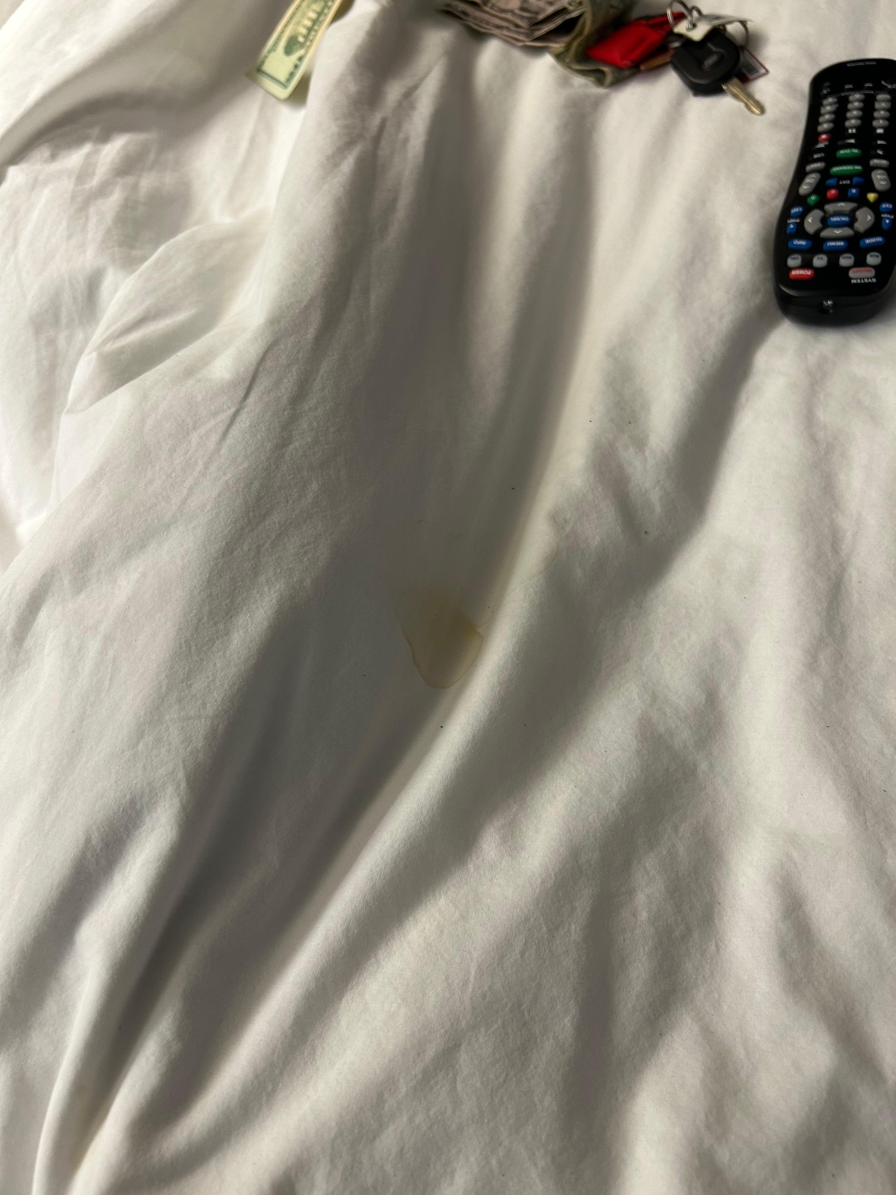 The stain on sheet