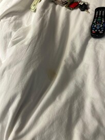 The stain on sheet