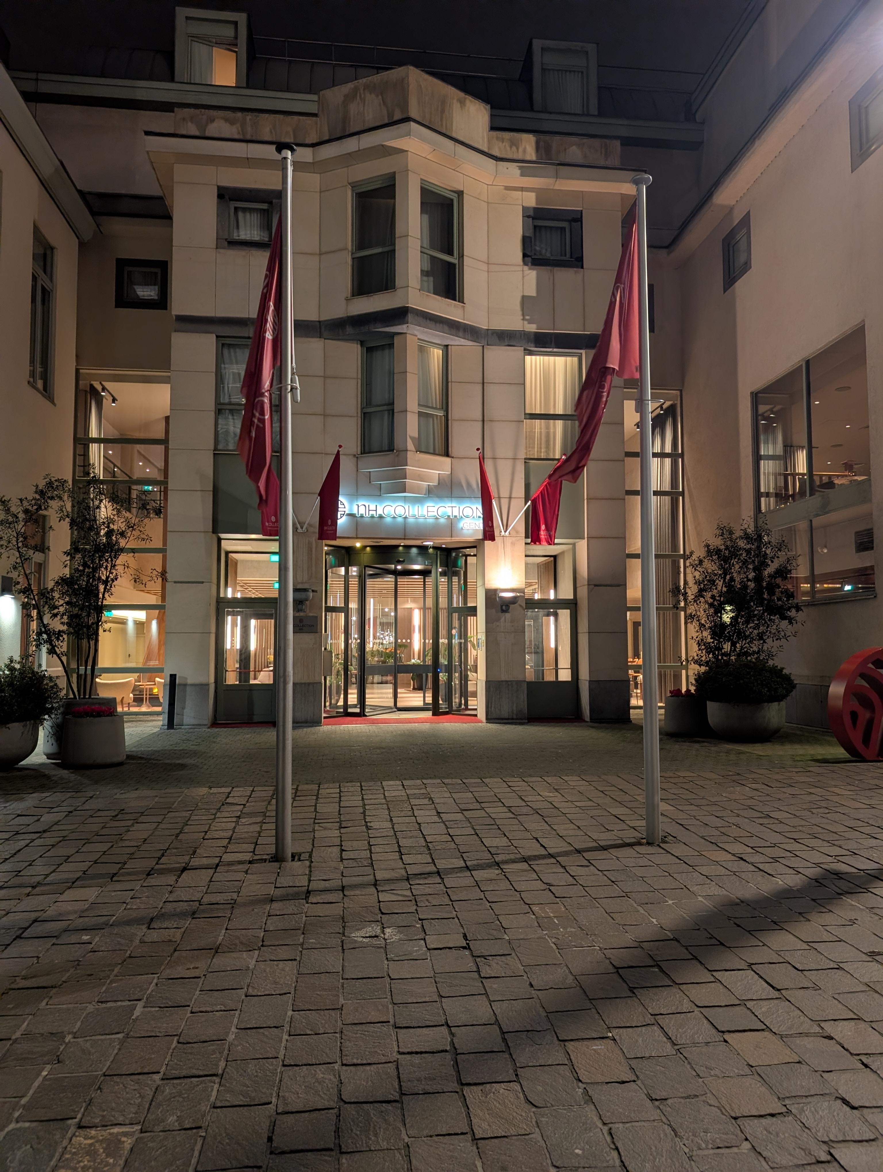 Hotel entrance right in the centre of the old town