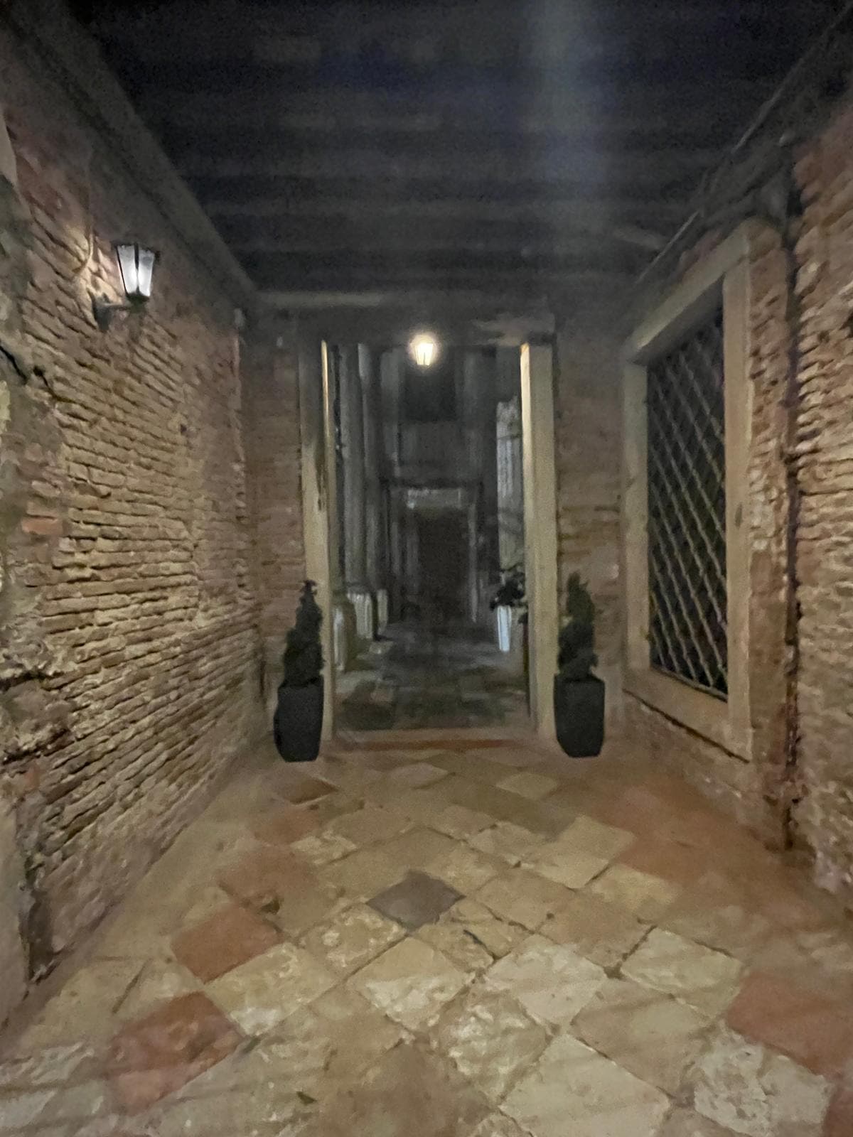 walking hotel entrance