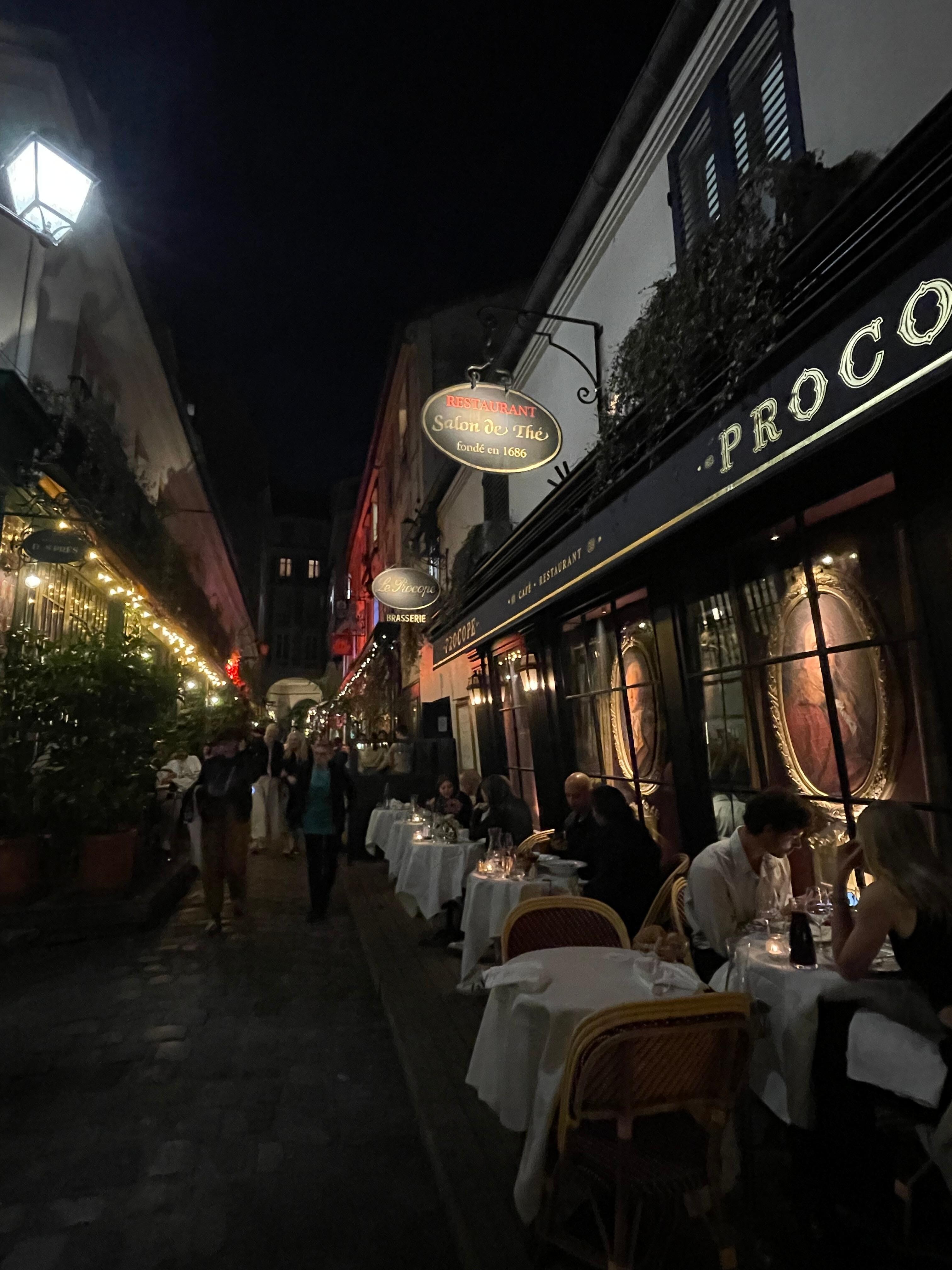 Next door is the elegant Le Procope  restaurant 