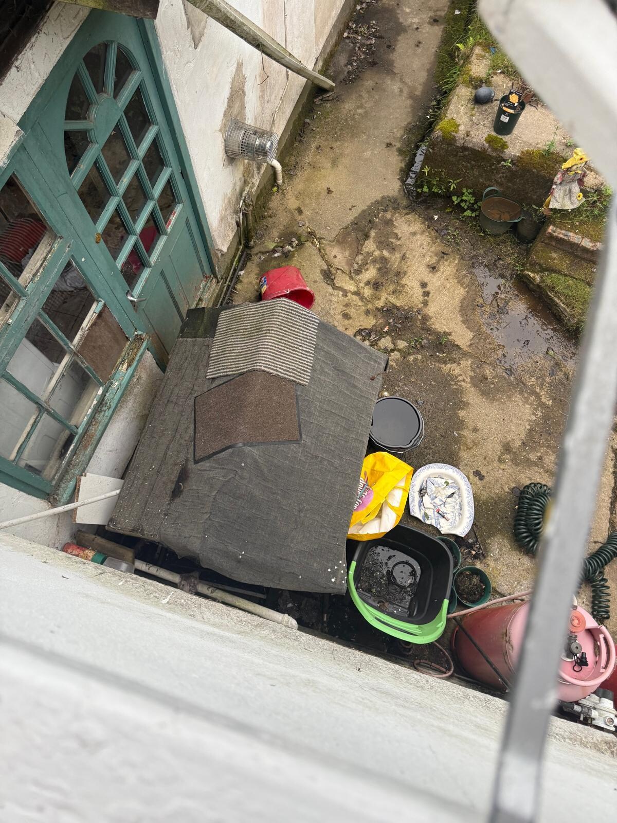 Outside the bedroom window